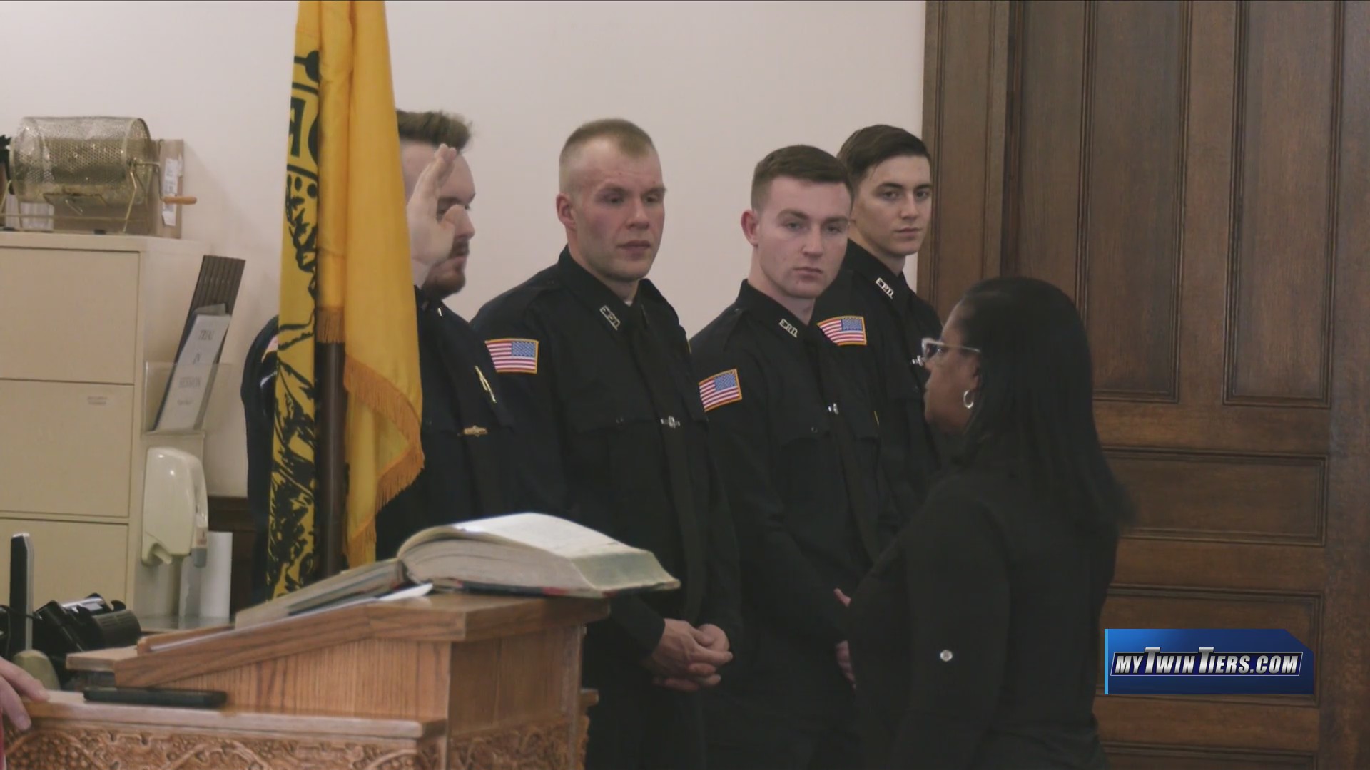 Elmira Police Department Swear In New Officers Wetm