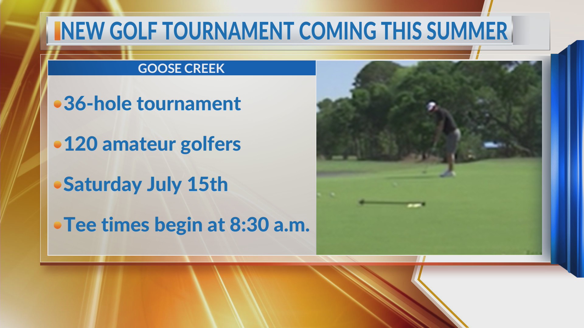 New golf tournament coming to Goose Creek this summer – WCBD News 2