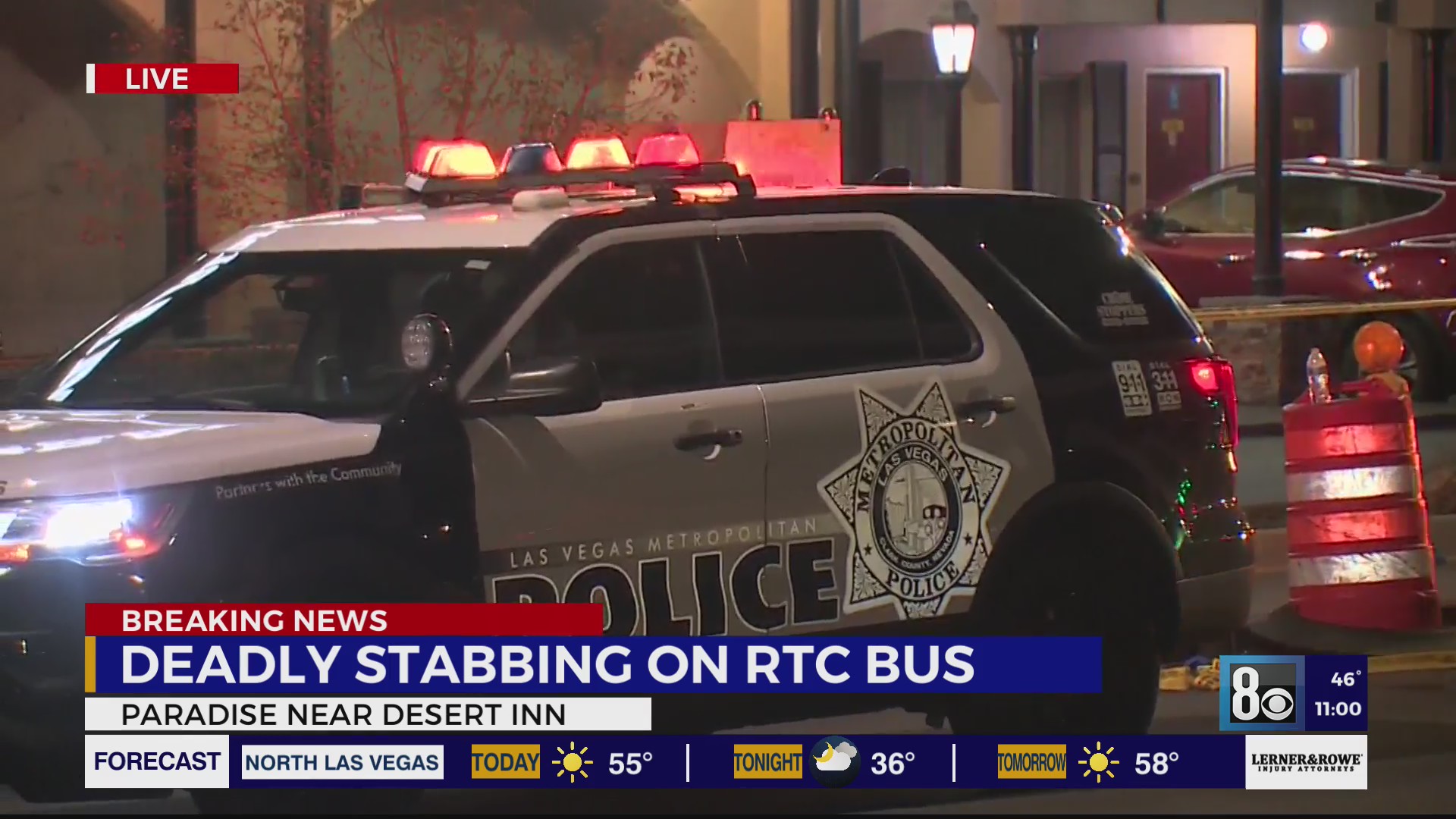 Man stabbed to death on RTC bus in central Las Vegas valley – KLAS