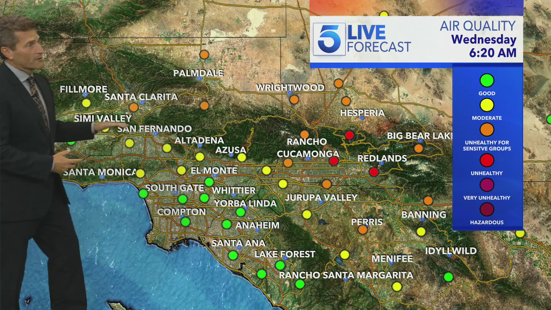 Wednesday forecast: Cooler temps and chance of thunderstorms – KTLA