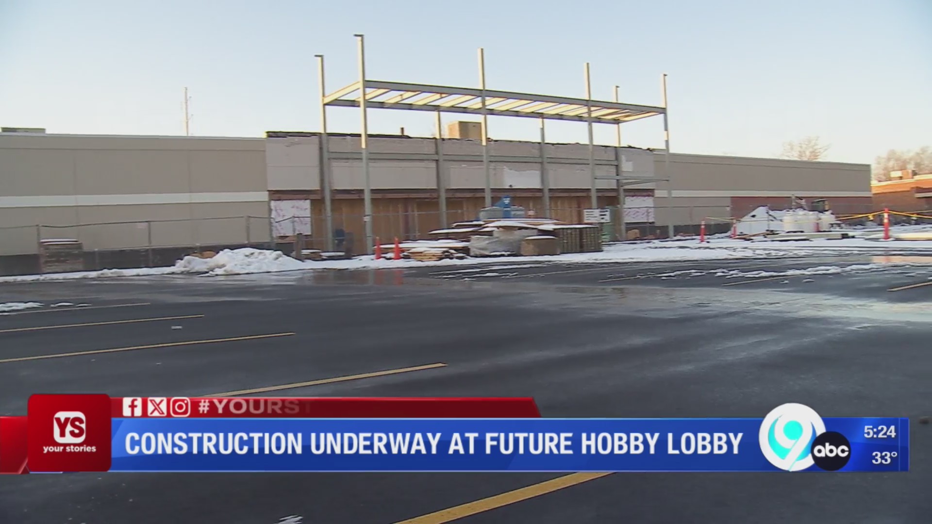 Construction underway at future Hobby Lobby in Oswego – WSYR