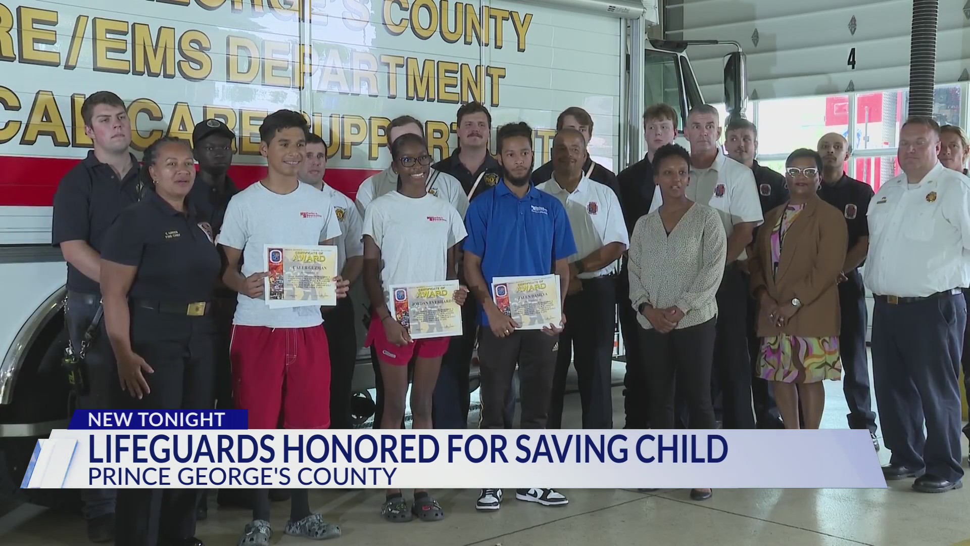 Lifeguards awarded for saving drowning 7-year-old child – DC News Now ...