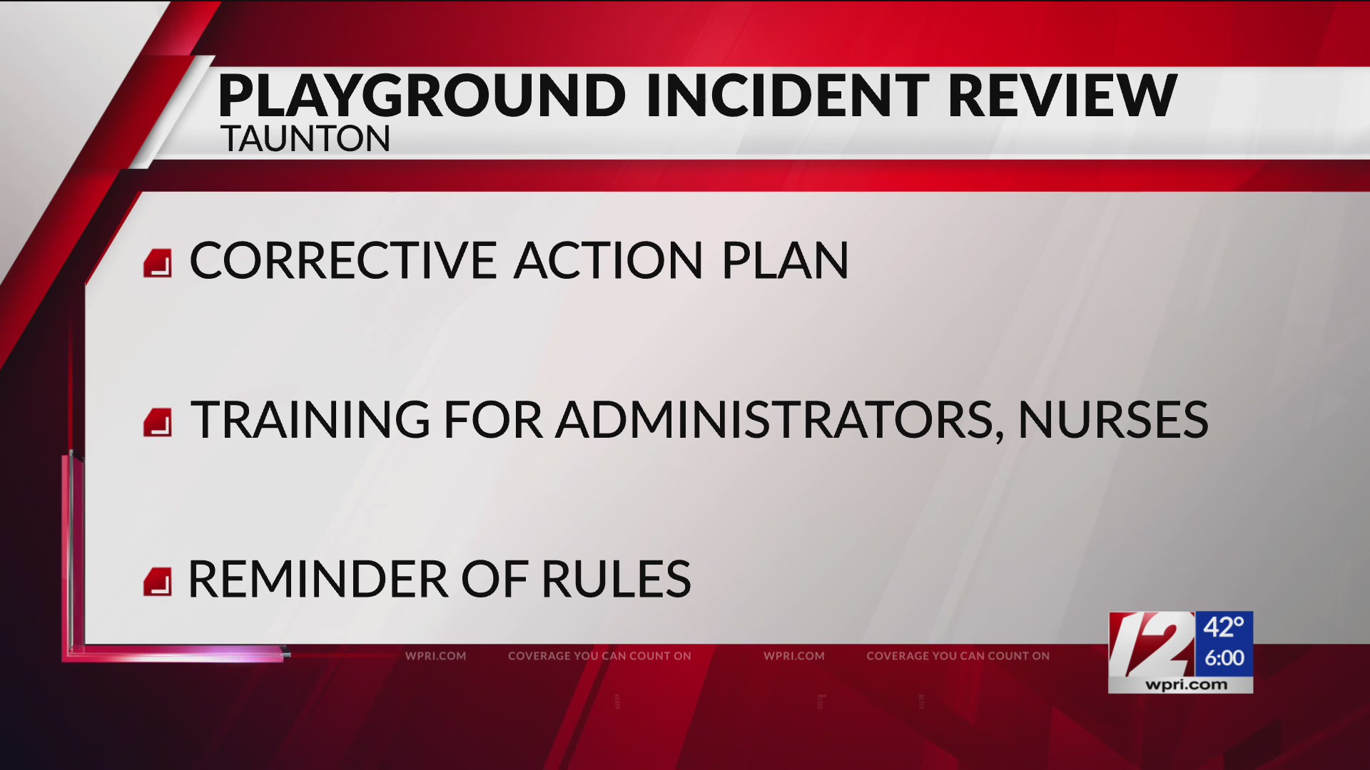 Playground incident prompts training for school leaders – WPRI.com