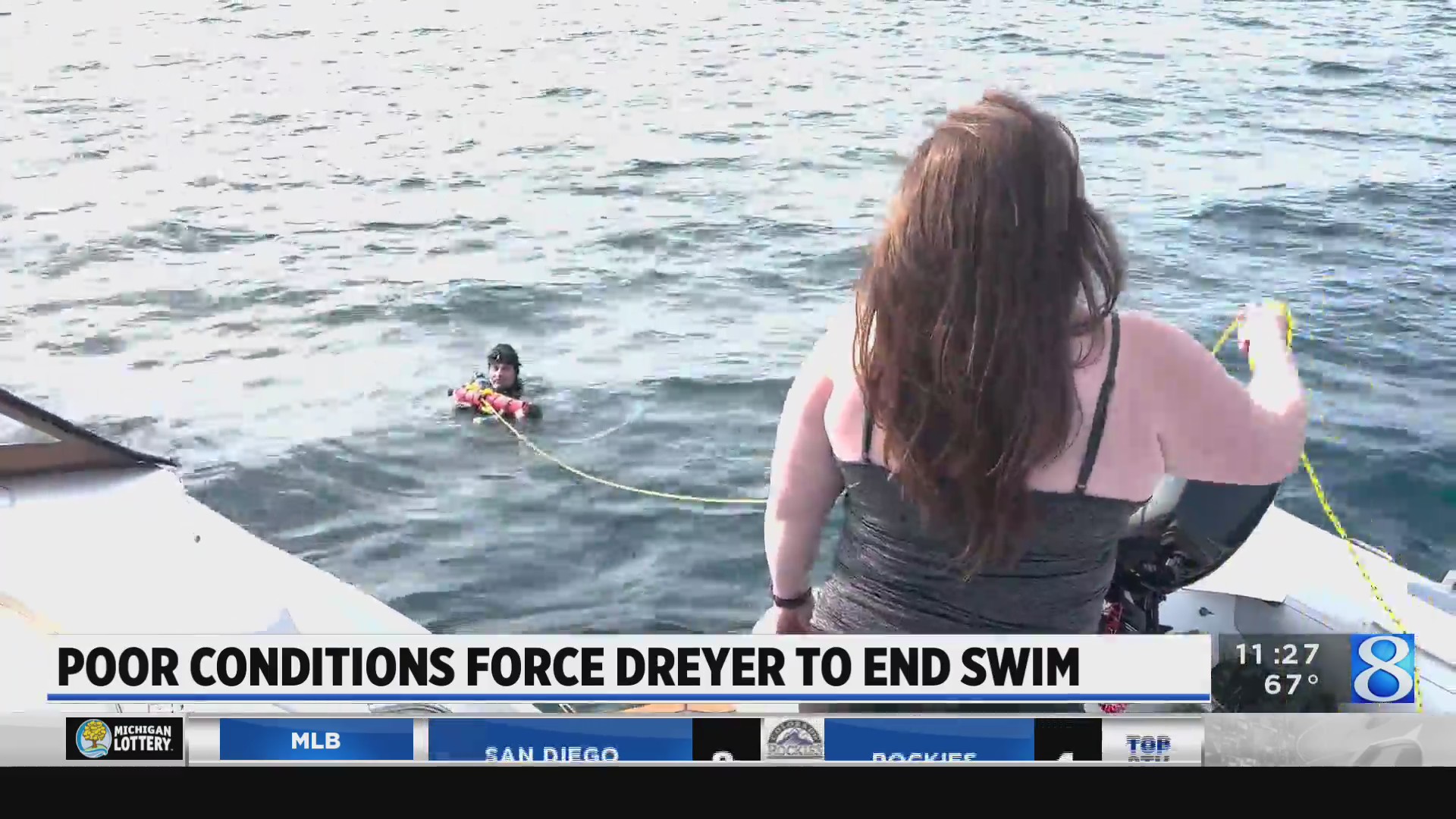 Poor conditions force Jim Dreyer to end swim – WLNS 6 News