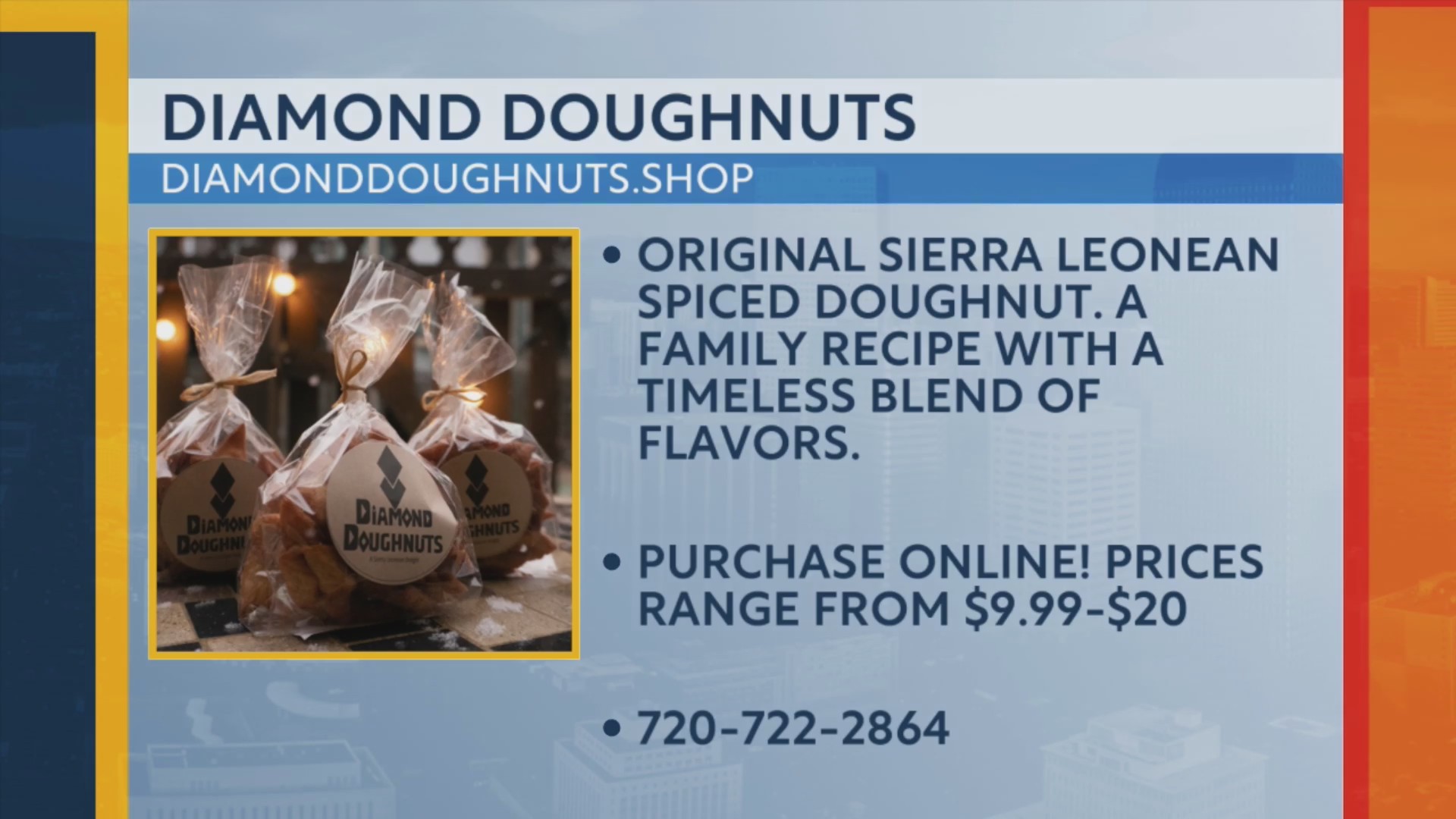 Diamond Doughnuts: A Sierra Leonean Delight – FOX31 Denver