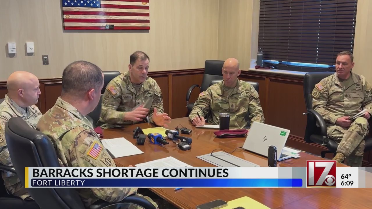 Barracks shortage continues at Fort Liberty – CBS17.com