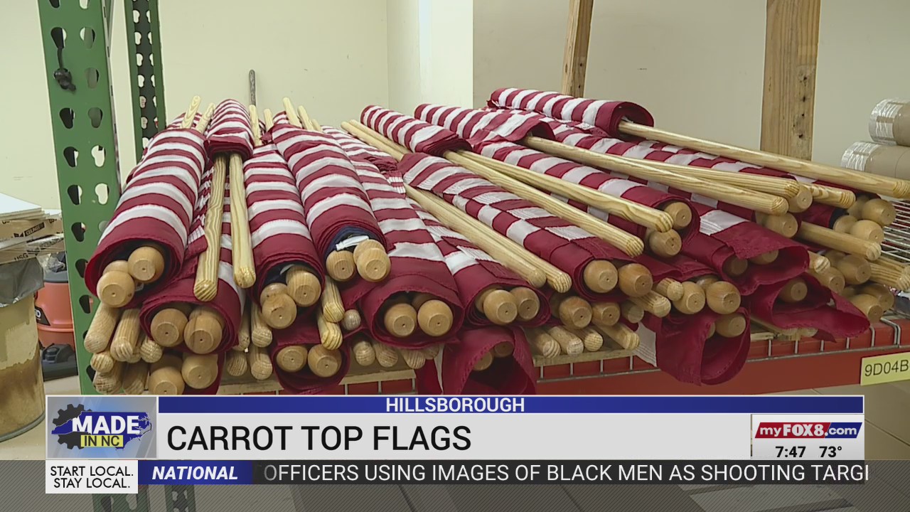 Carrot Top Flags are Made in North Carolina – FOX8 WGHP