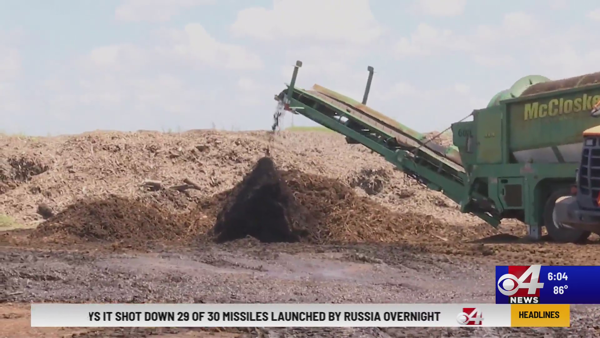 CBS 4 News at 6 City of McAllen transforms storm debris into mulch ...