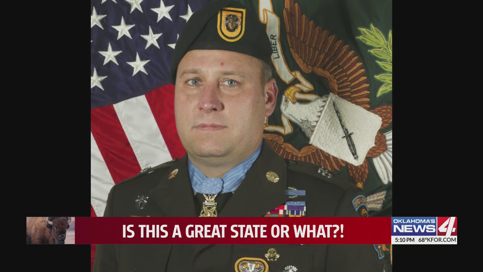 Oklahoma Congressional Medal of Honor recipient returns to salute his ...
