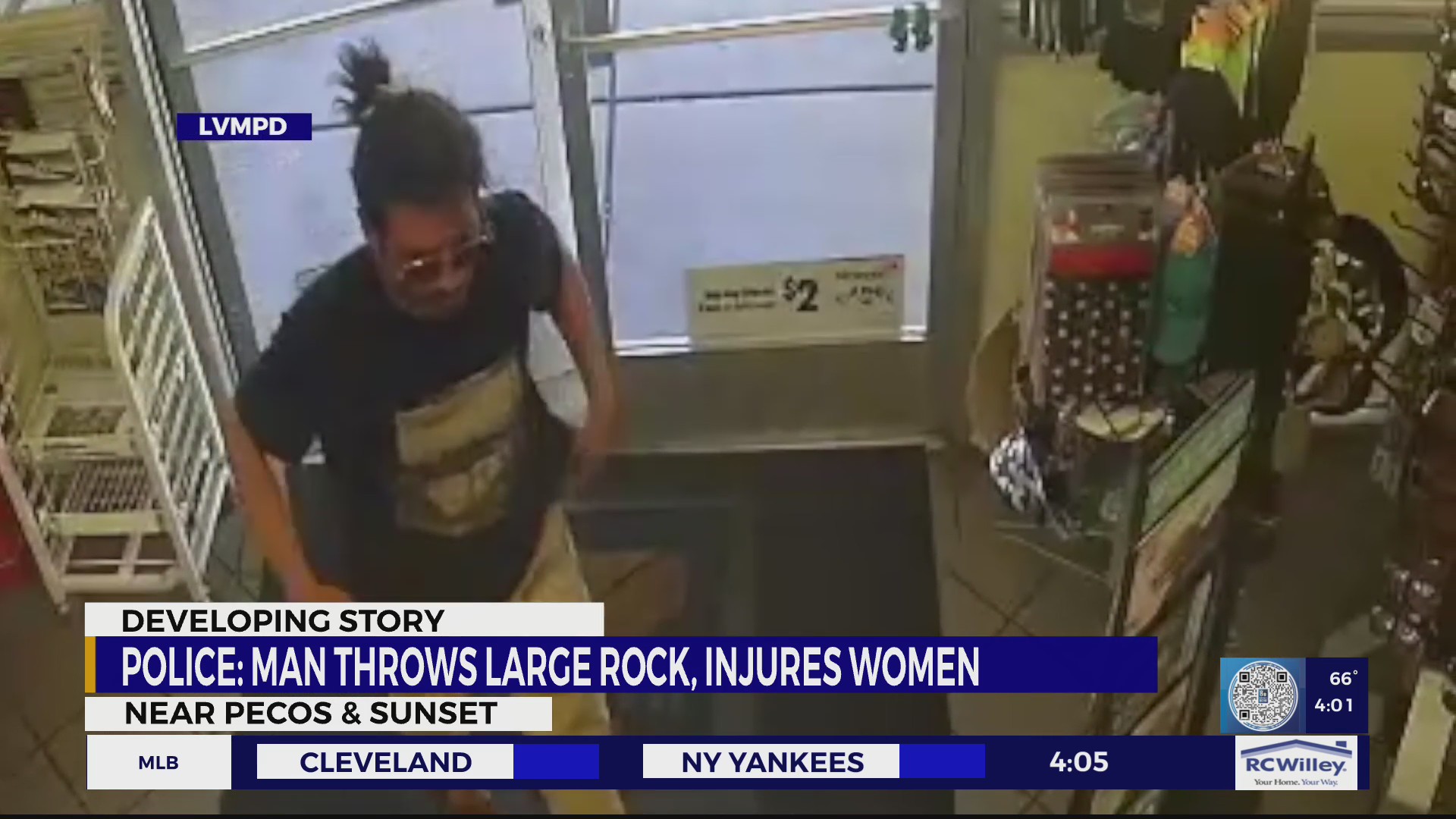 Police looking for rock-throwing suspect – KLAS