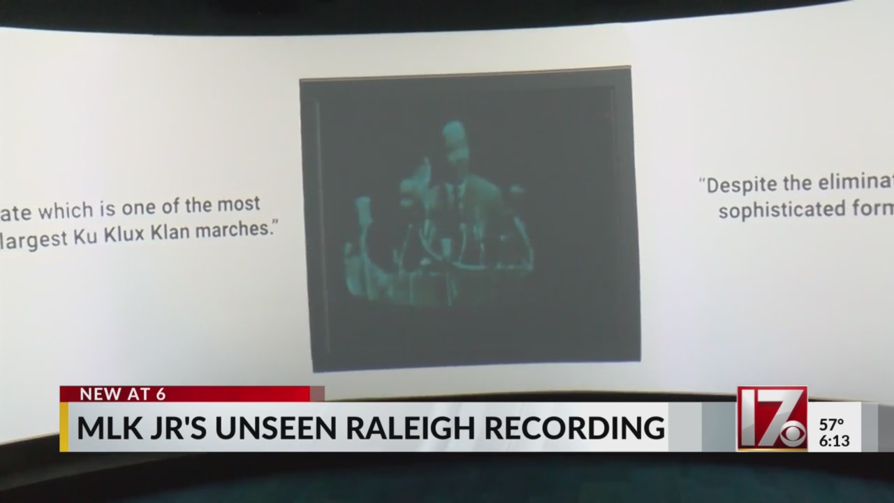 Early look of unseen footage from MLK speech in Raleigh – CBS17.com