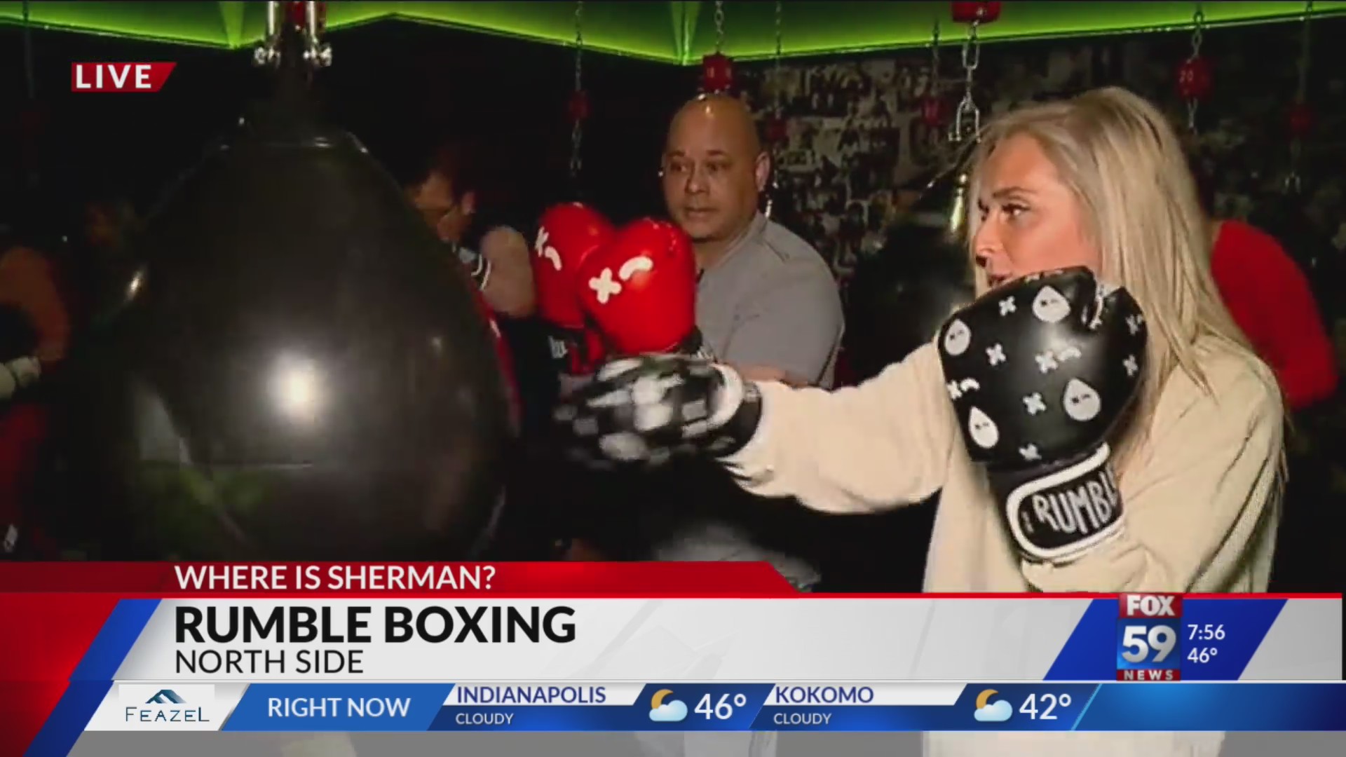 Where is Sherman? Rumble Boxing – Fox 59