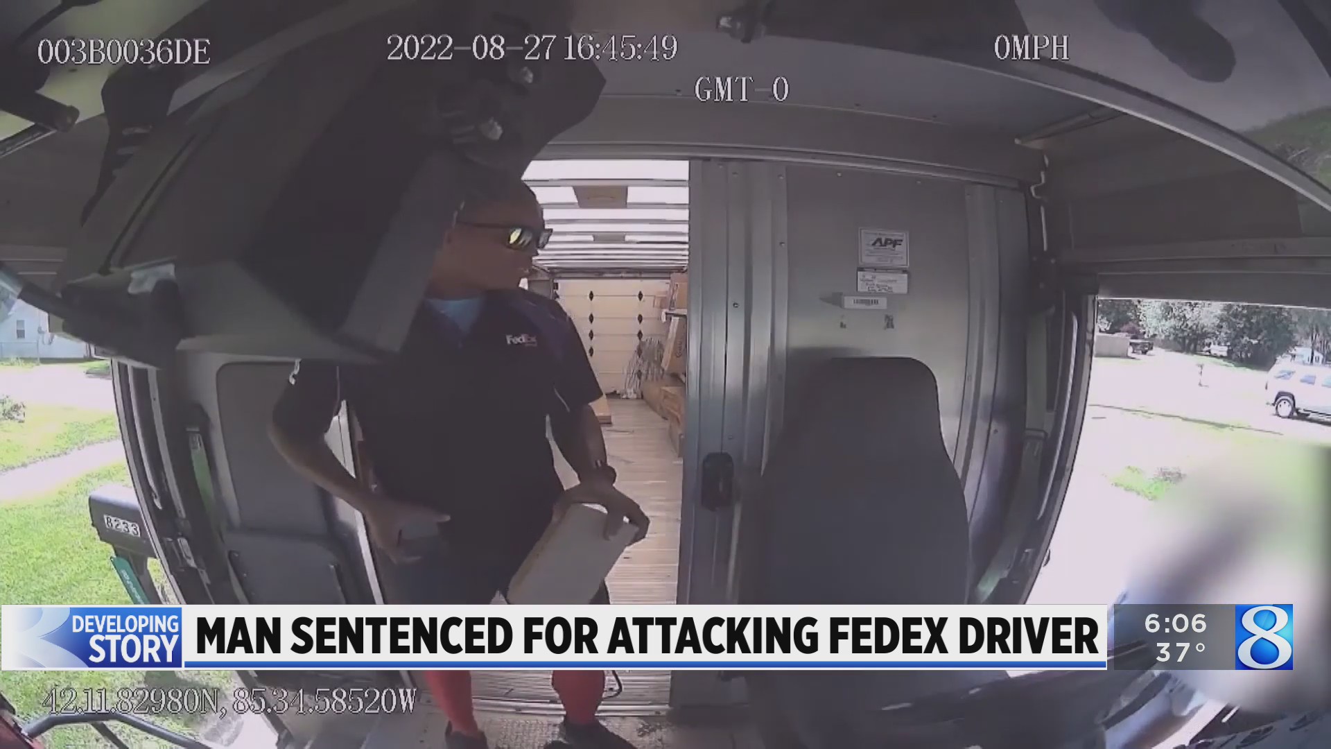 Man gets maximum prison sentence for attack on FedEx driver – WOODTV.com