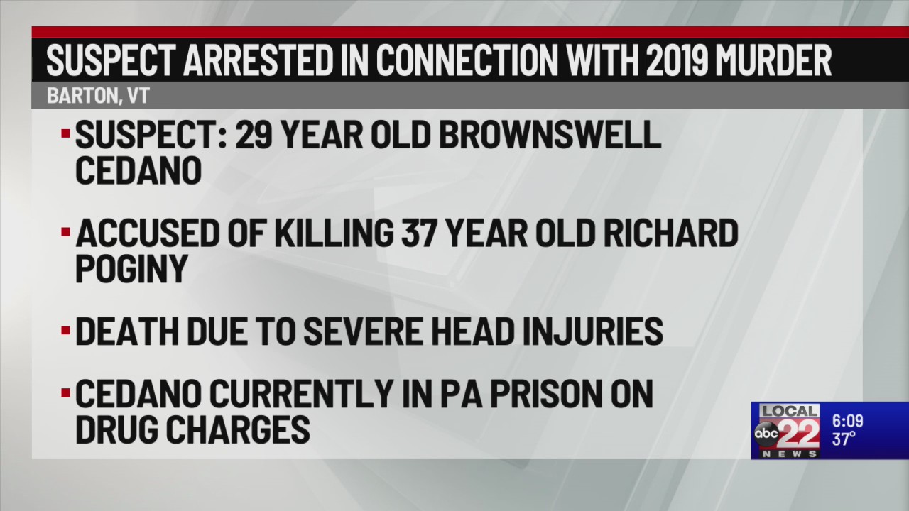 Police identify suspect in 2019 Barton homicide as man jailed in ...