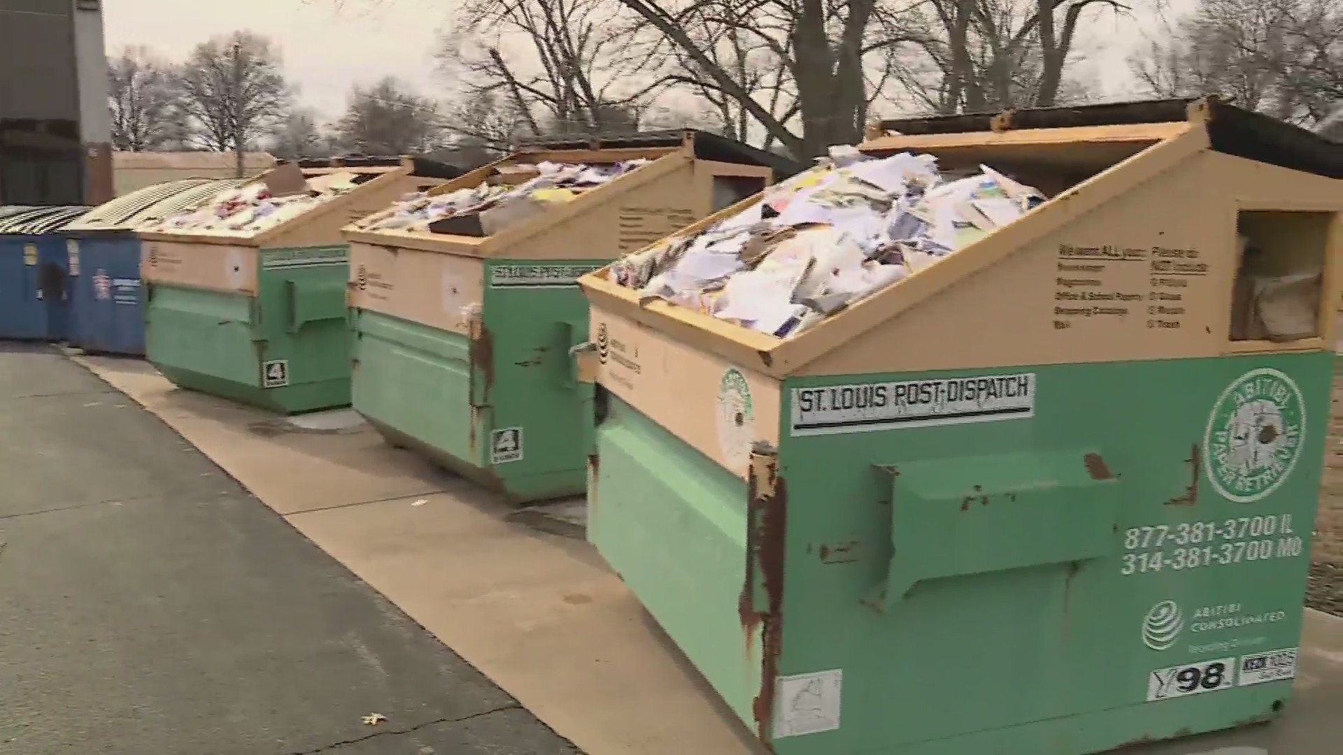 Contact 2 investigates overflowing recycling bins at several Red Bud ...