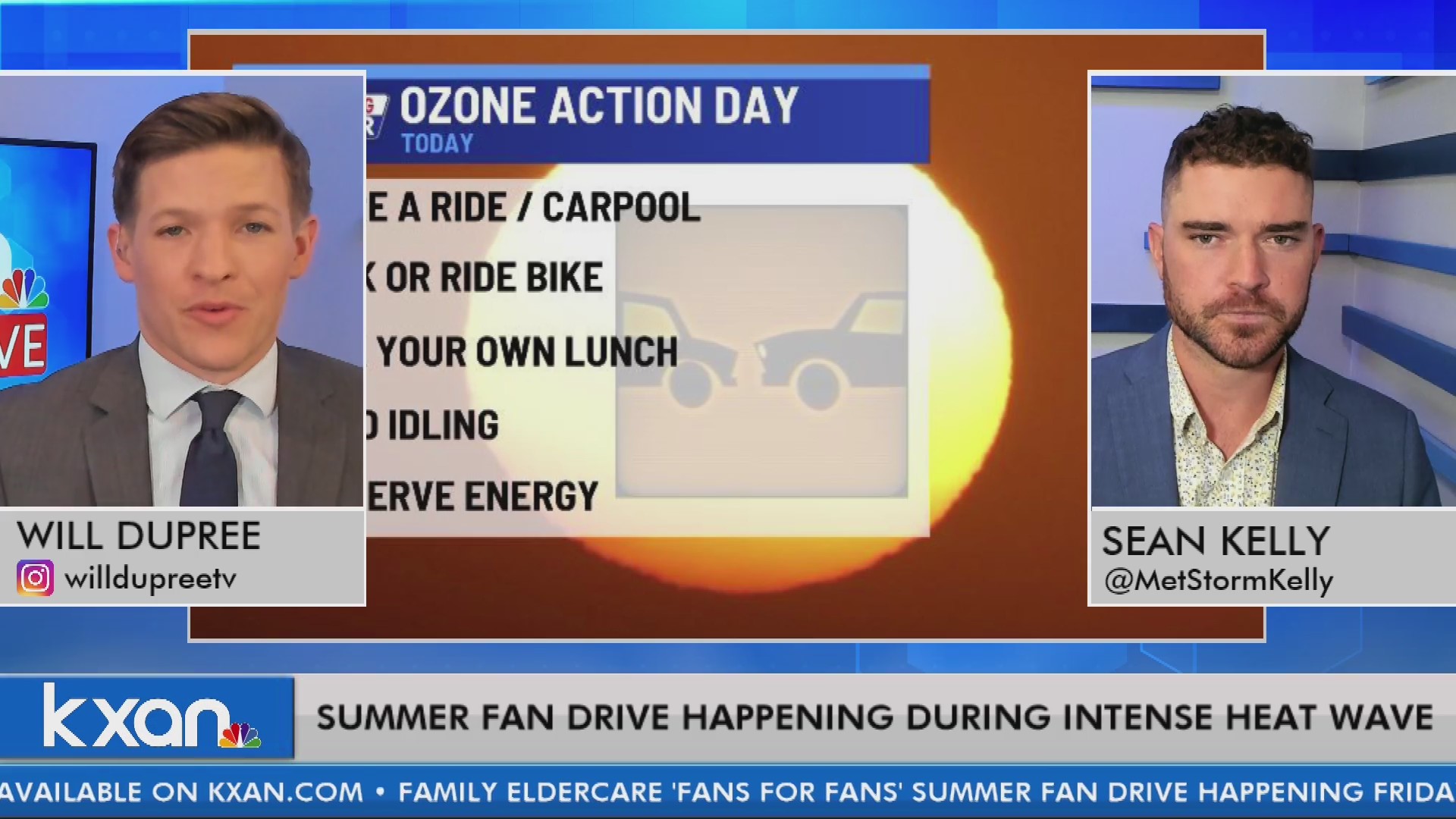 Sean Kelly discusses intense heat, summer fan drive – KXAN Austin