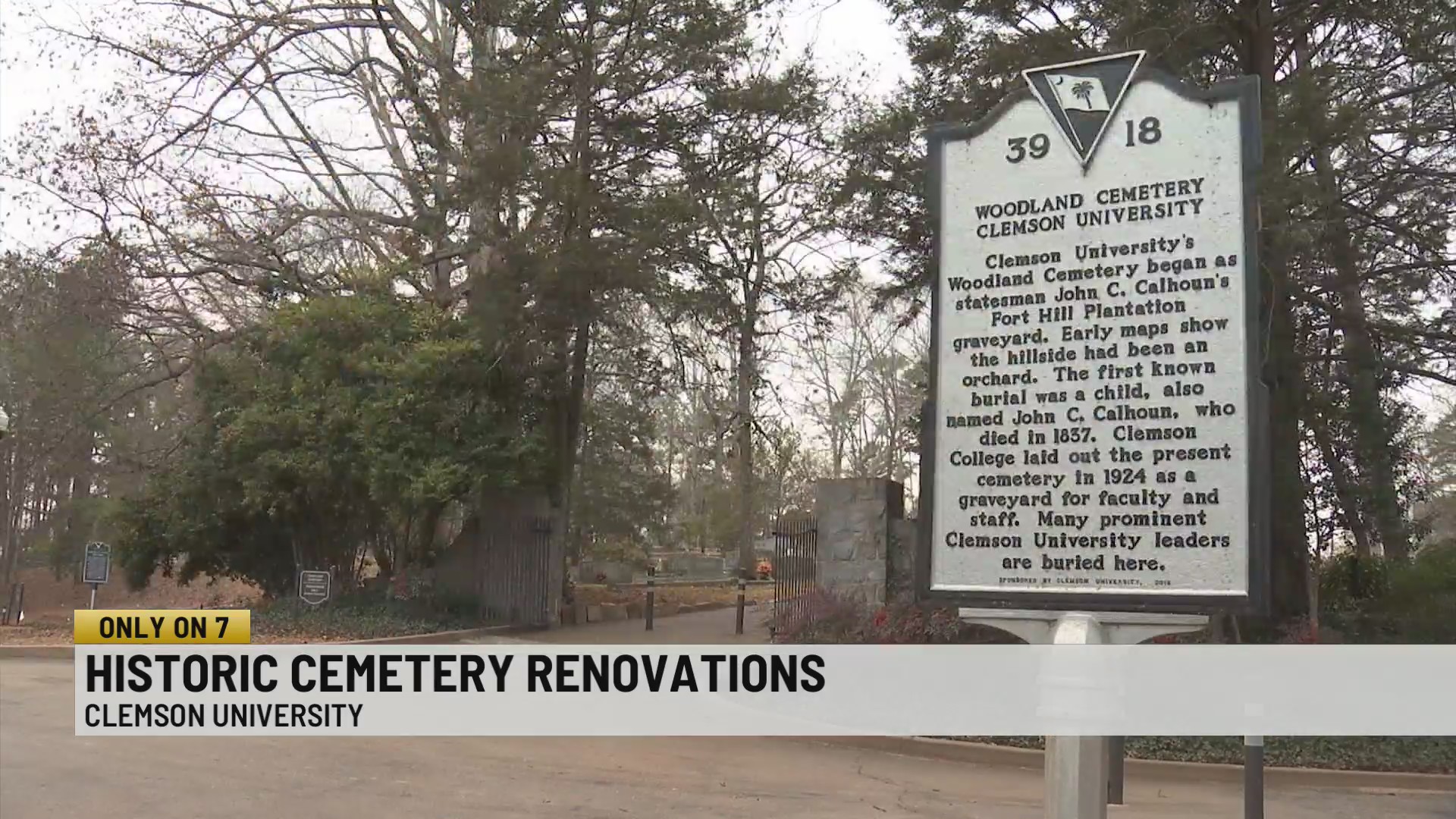 Clemson University’s historic cemetery reopens after renovations – WSPA ...