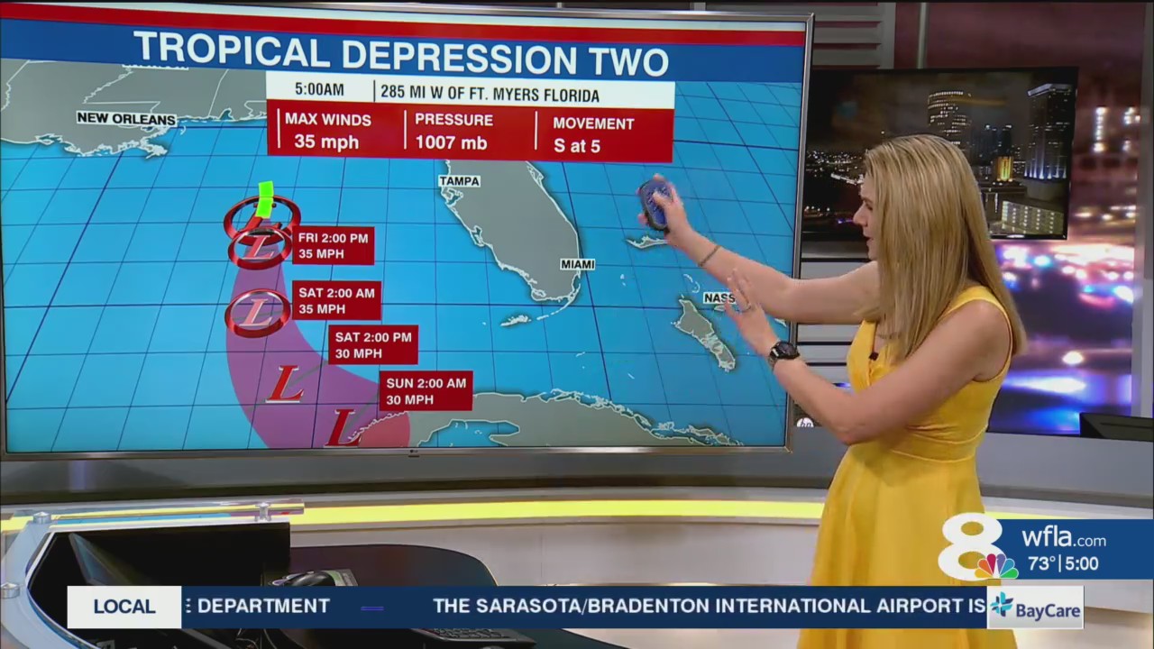 Tropical Depression 2 not expected to strengthen into tropical storm ...