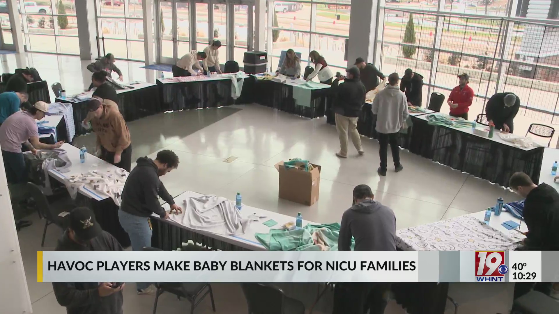 Havoc Players Make Baby Blankets for NICU Families (10 p.m., January 25 ...