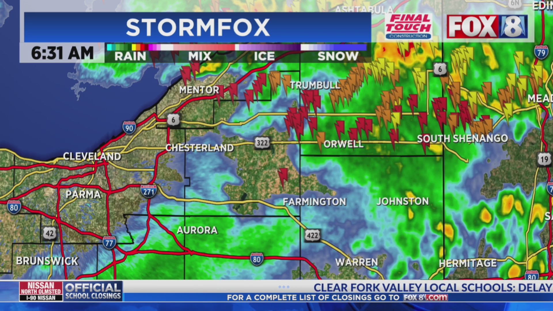 6:30 a.m. weather update – Fox 8 Cleveland WJW