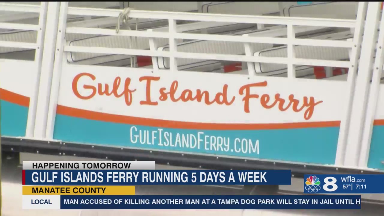 Ferry connecting downtown Bradenton to Anna Maria Island now running 5 ...
