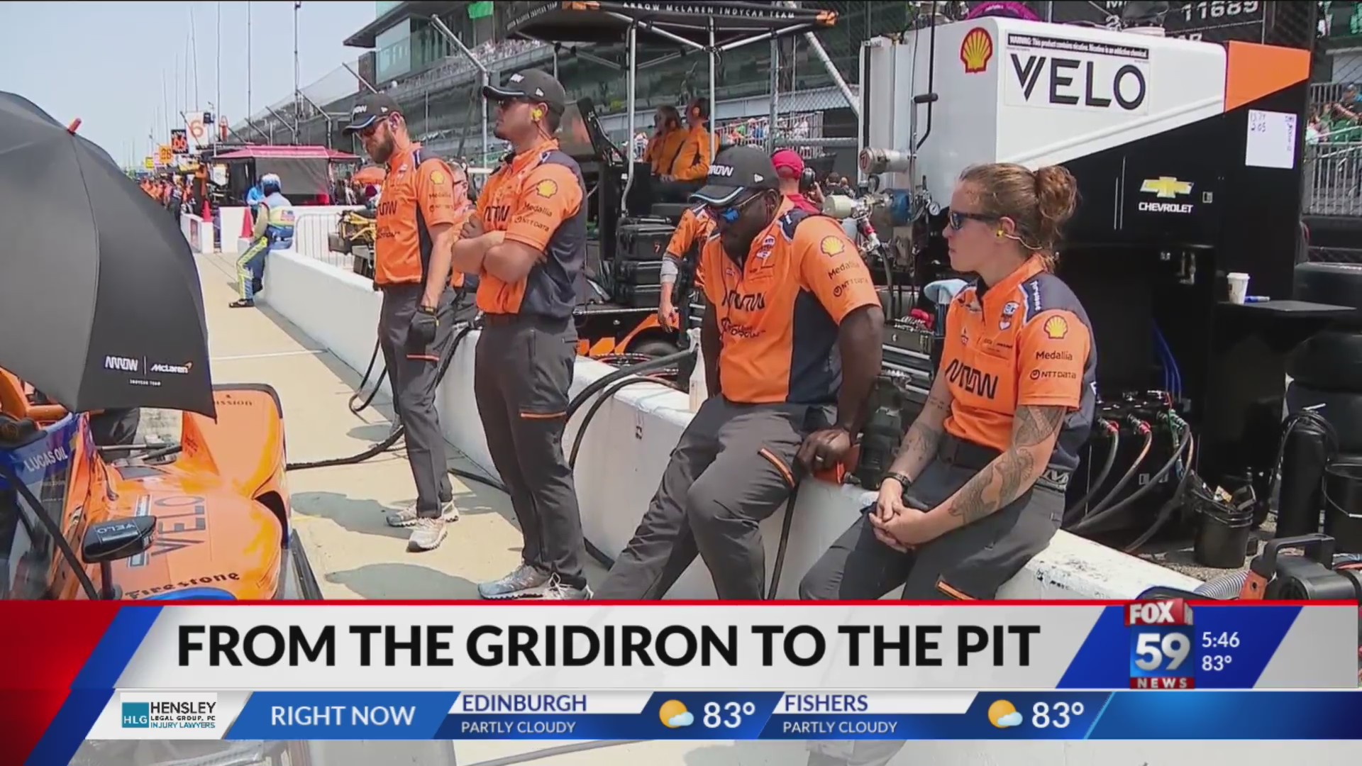 Former Big Ten football player joins IndyCar pit crew – Fox 59