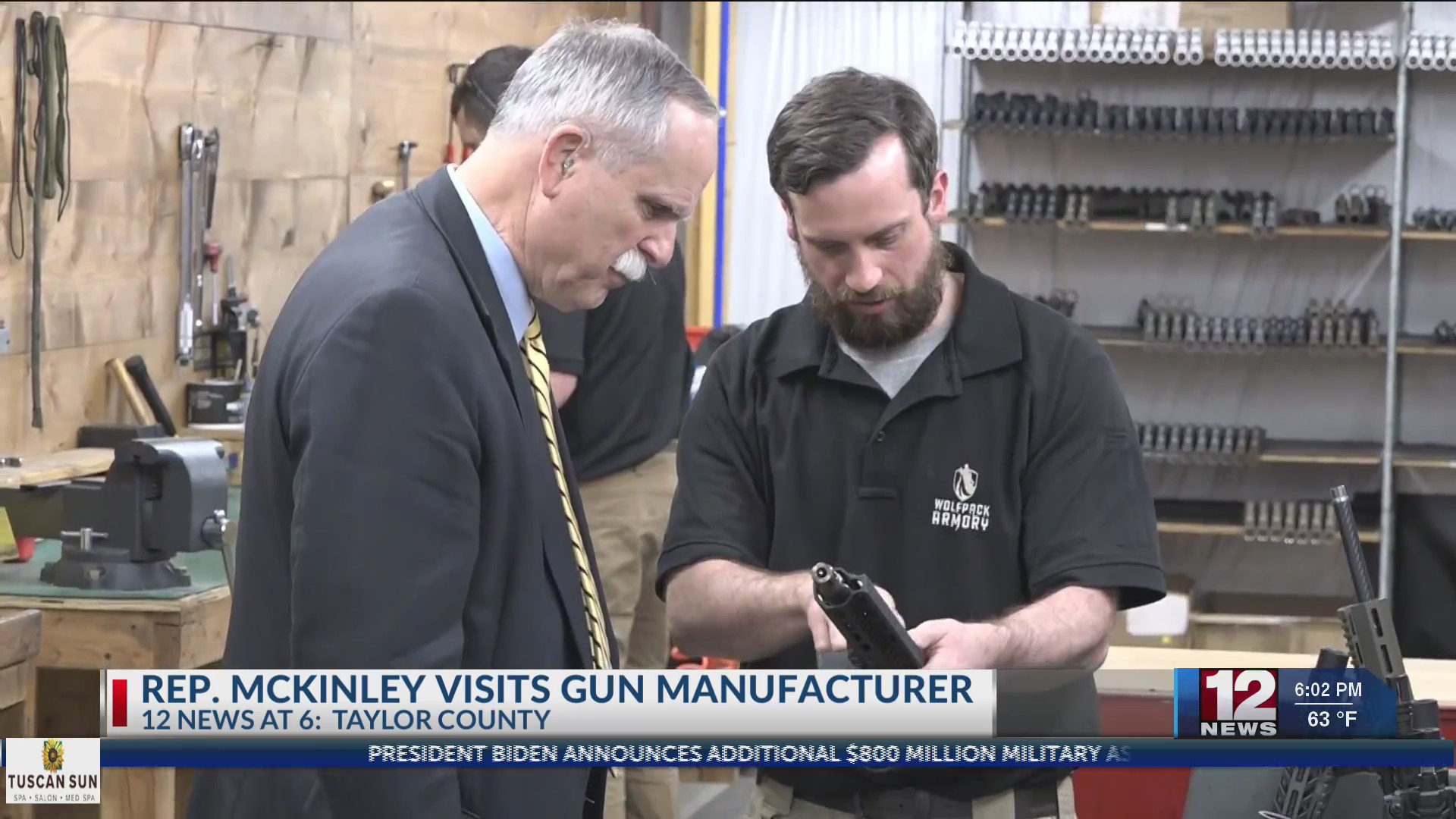 Rep. McKinley visits gun manufacturer – WBOY.com