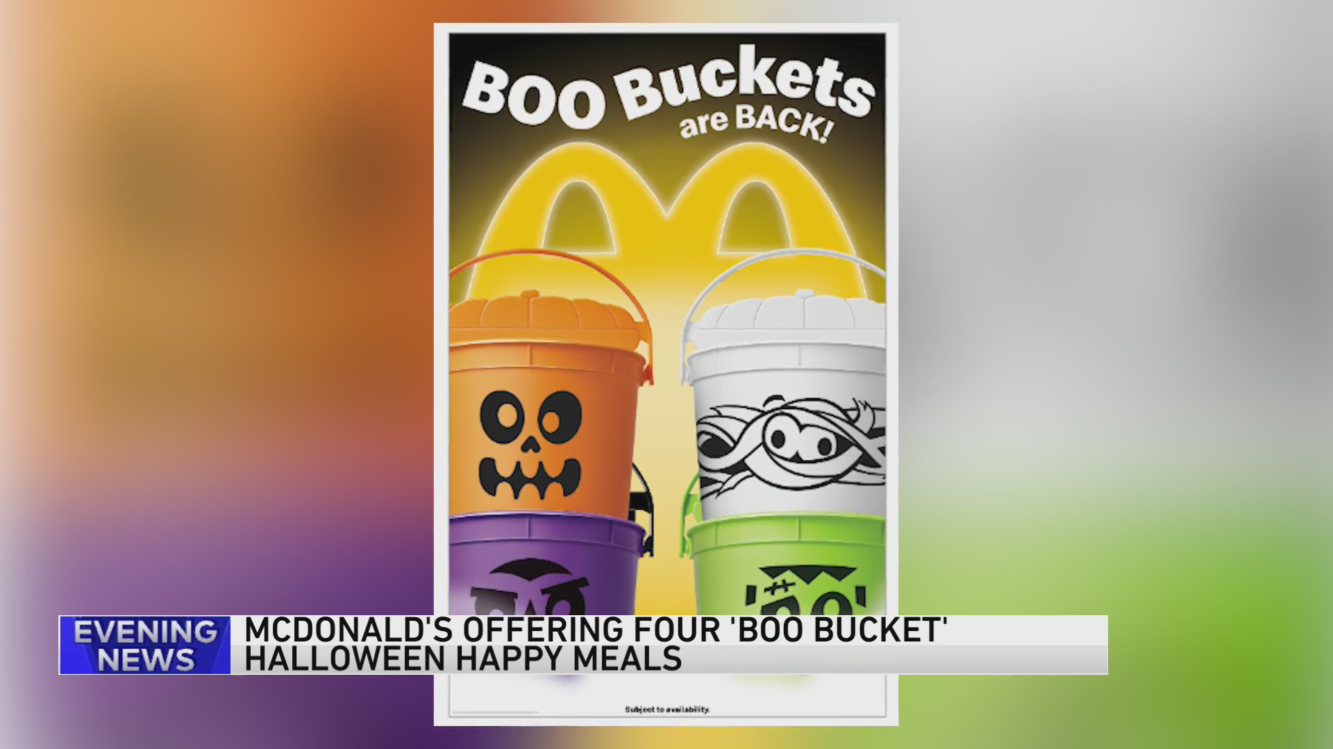 McDonald’s ‘Boo Buckets’ are back, and with a new color – WGN-TV