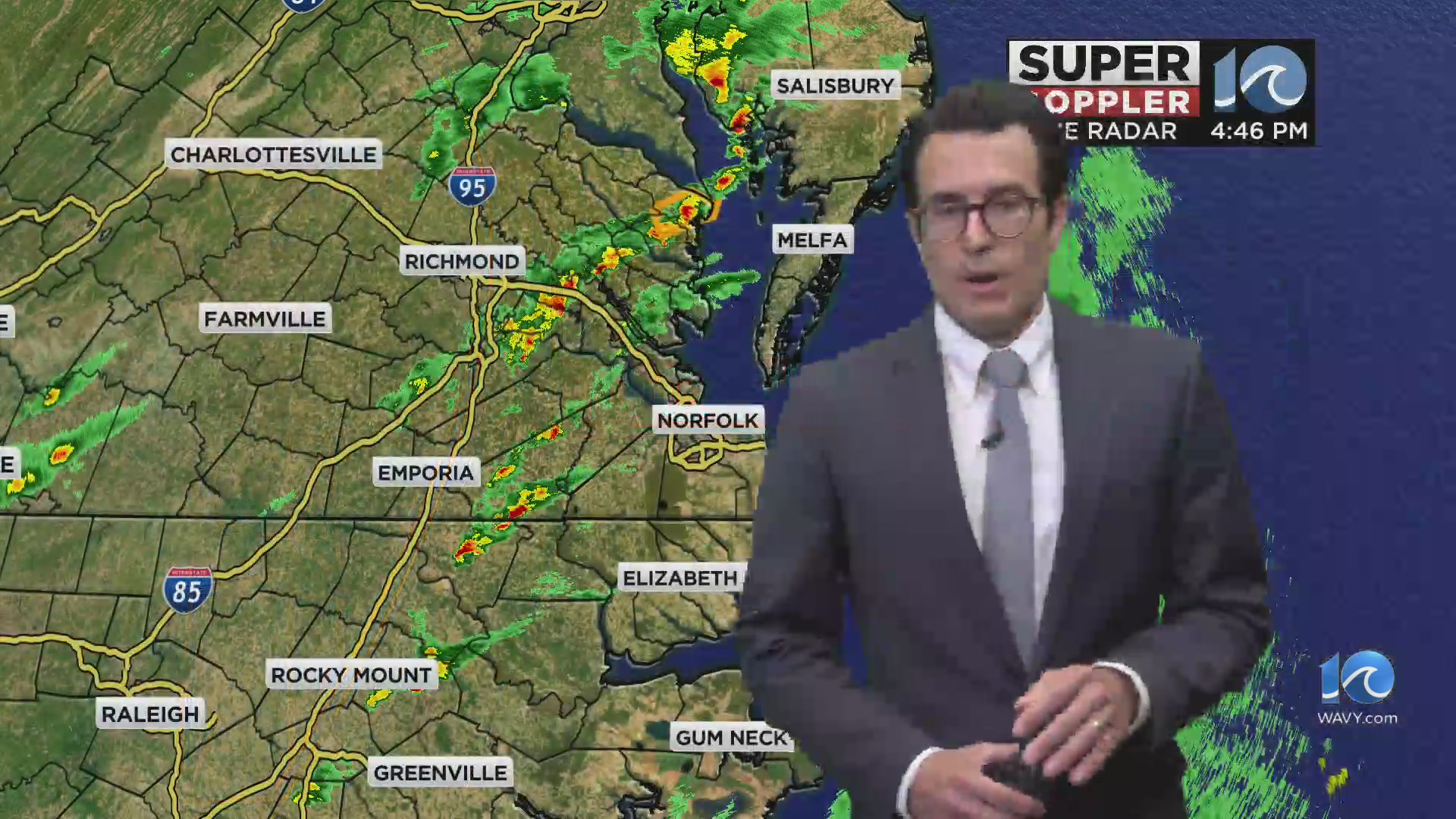 Weather update as severe storms cross region – WAVY.com
