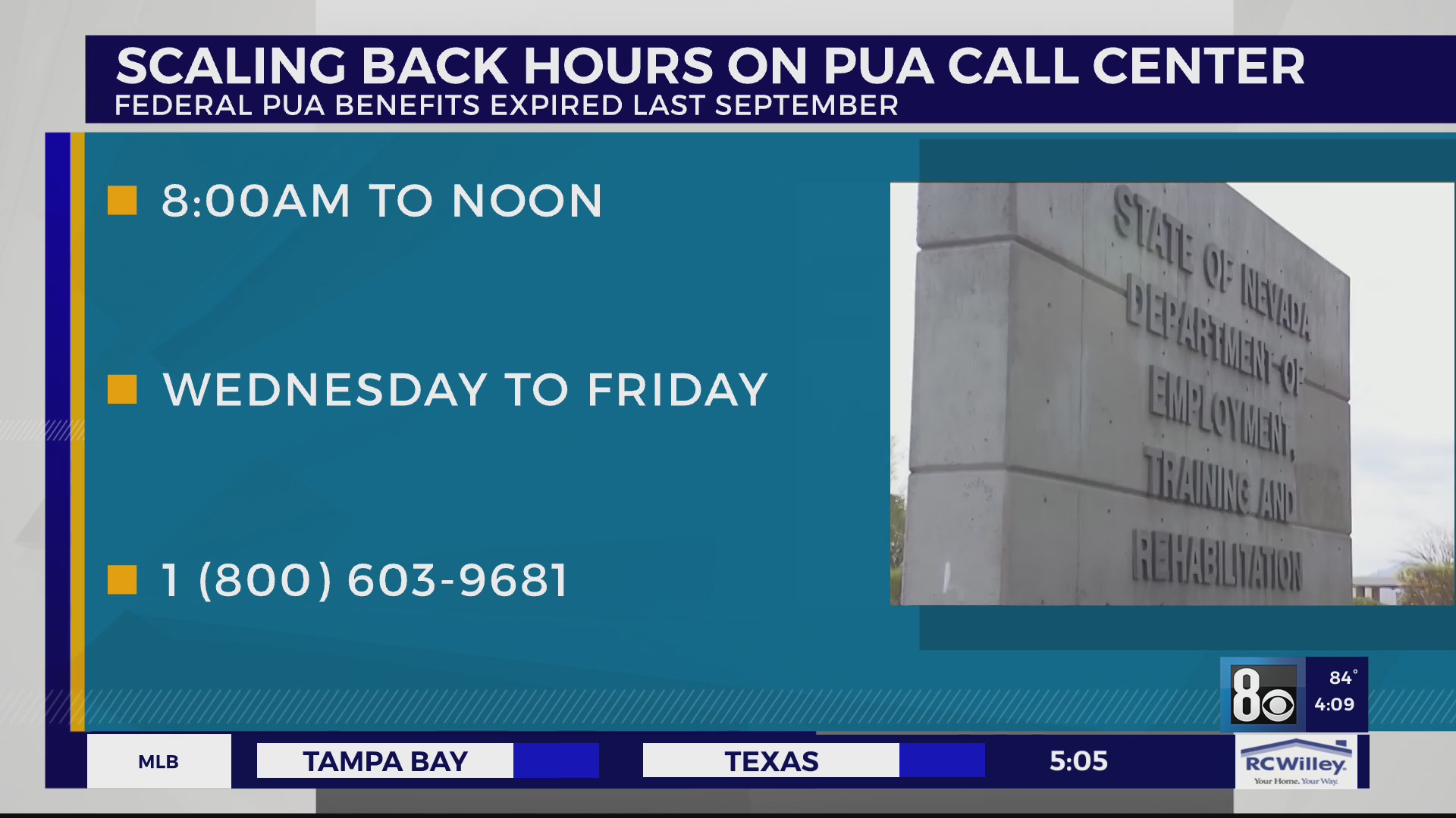 DETR cuts back hours at PUA call center – KLAS