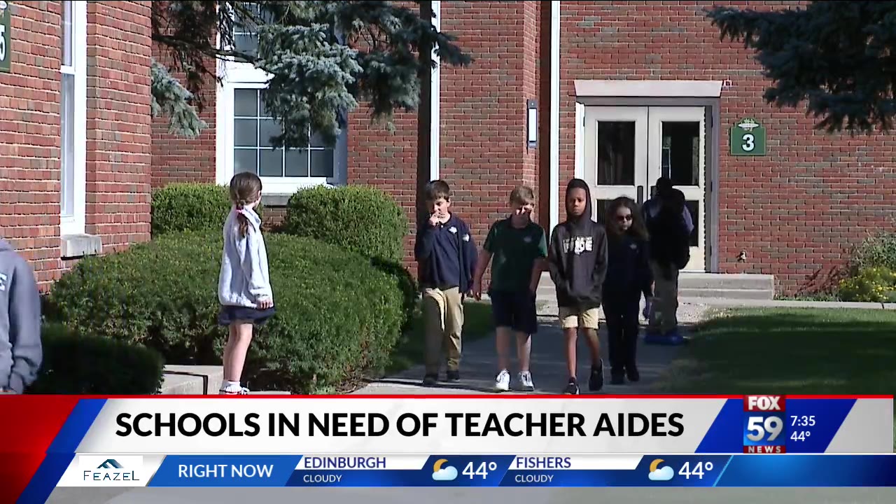 Schools across Indiana in need of more teacher aides – Fox 59