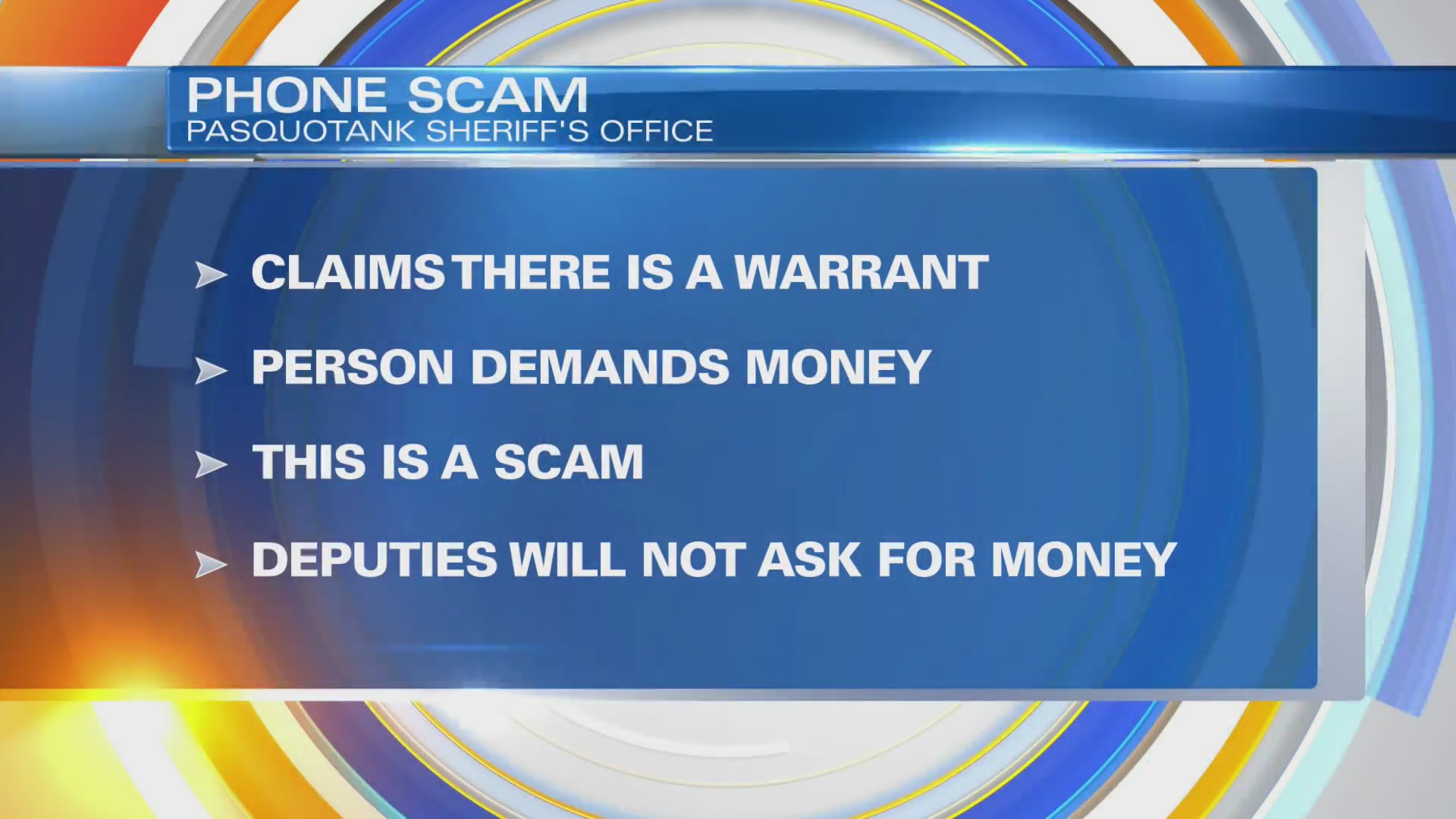 Pasquotank Sheriff’s Office warns residents of phone scam – WAVY.com