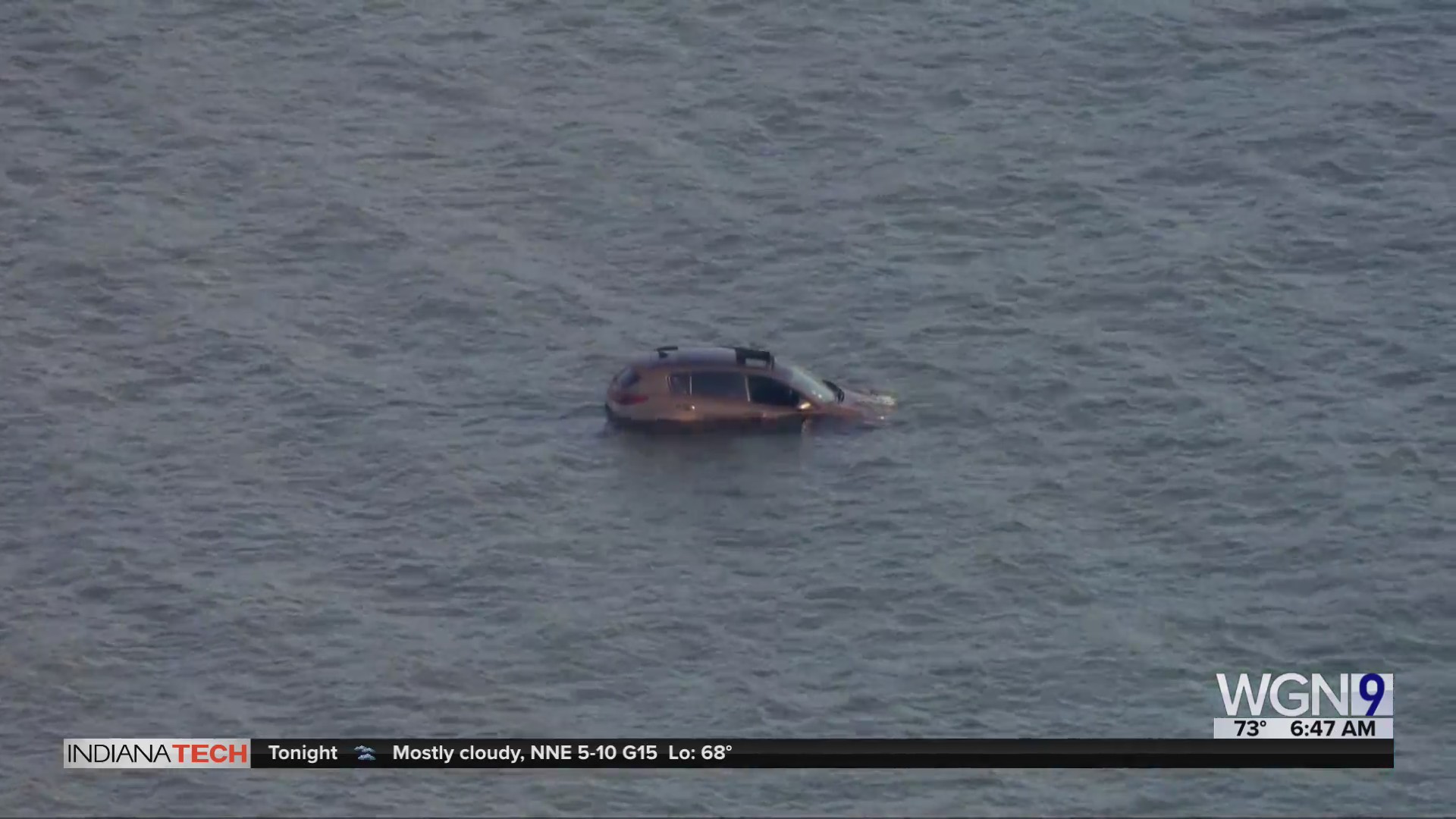 Car in Lake Michigan near 57th Street Beach – WGN-TV