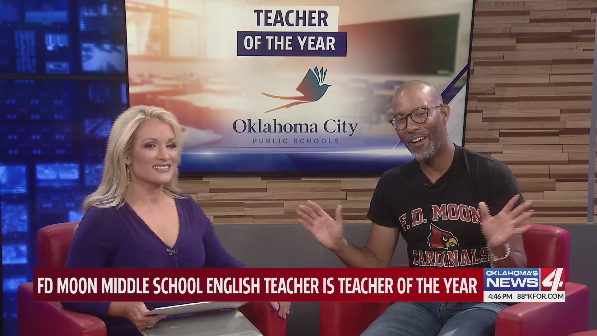 FD Moon Middle School English teacher named Teacher of the Year – KFOR ...
