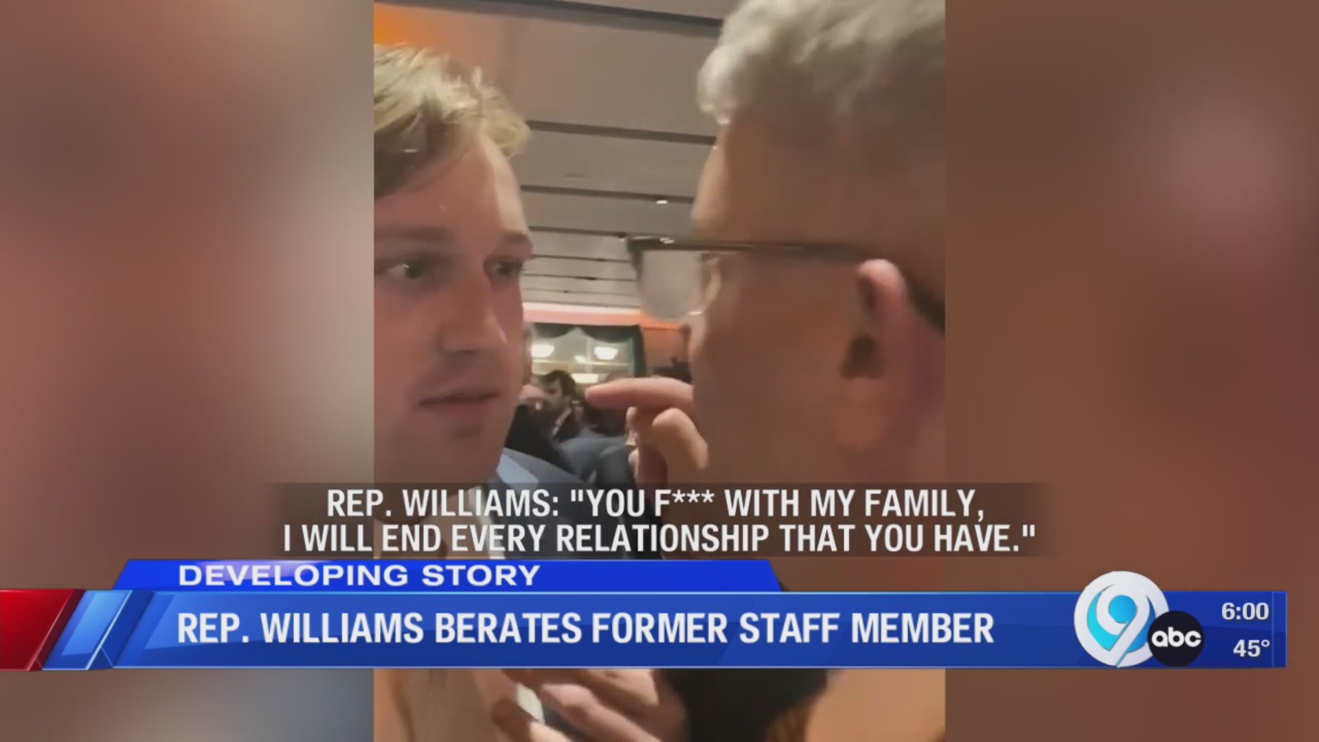 Rep. Williams berates former staff member – WSYR