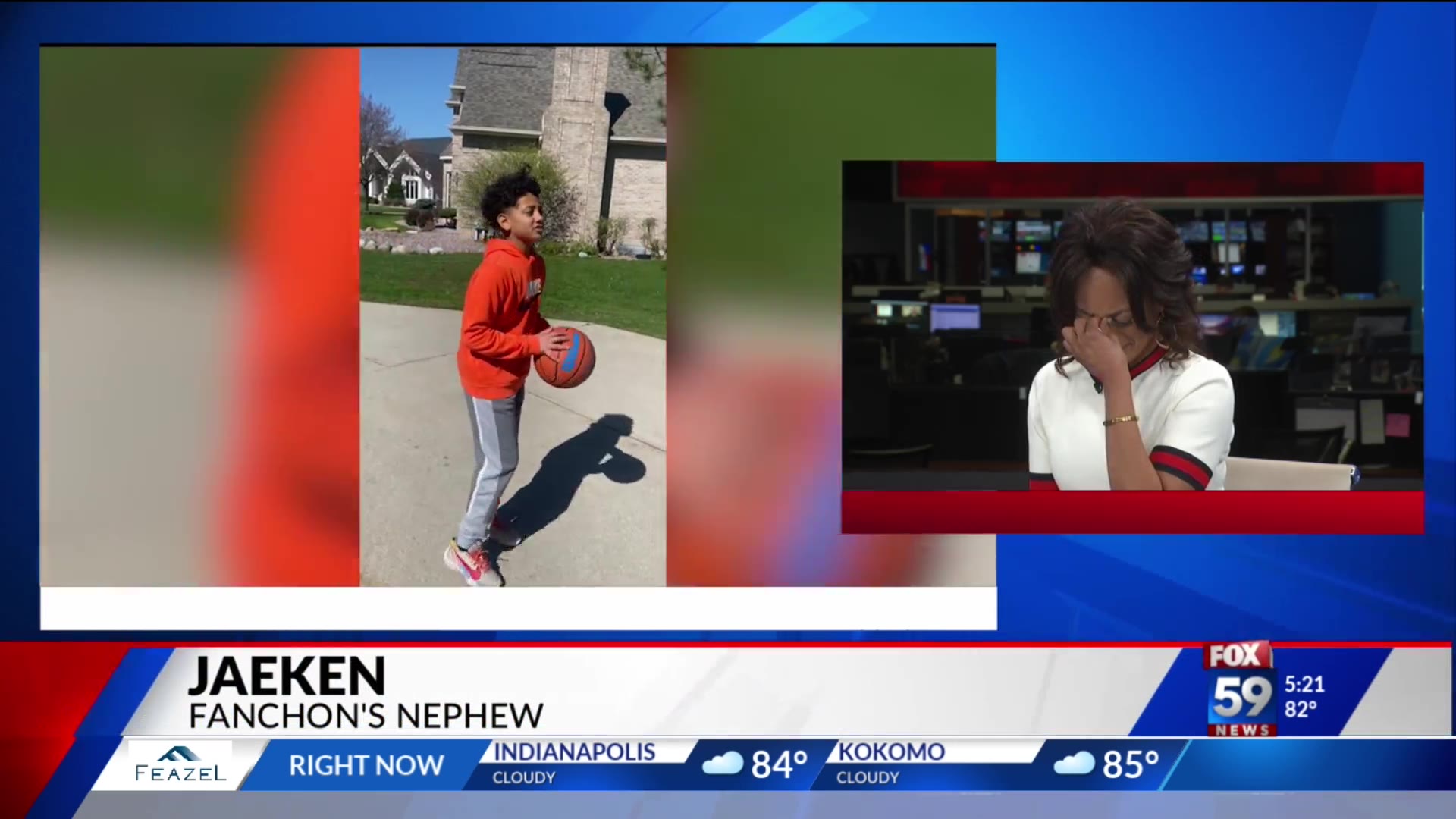Fanchon’s nephew Jaeken wishes her good luck – Fox 59