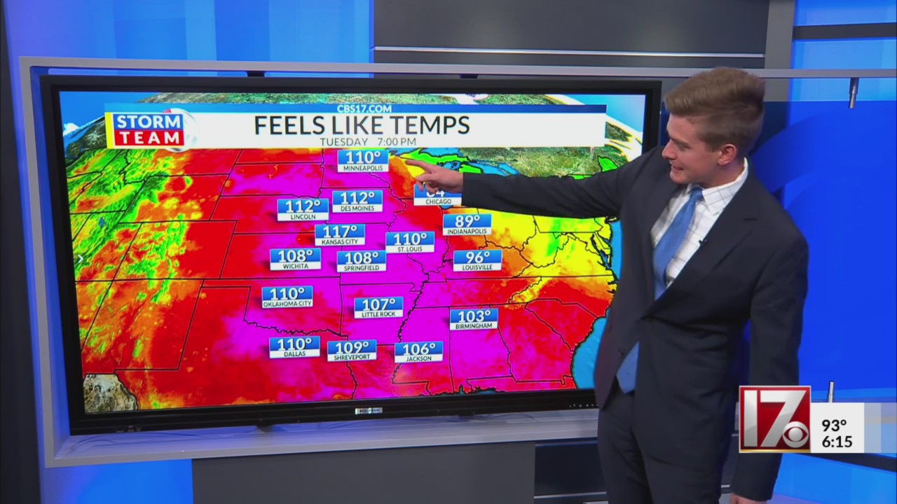 Heat and hottest temps of the year – CBS17.com