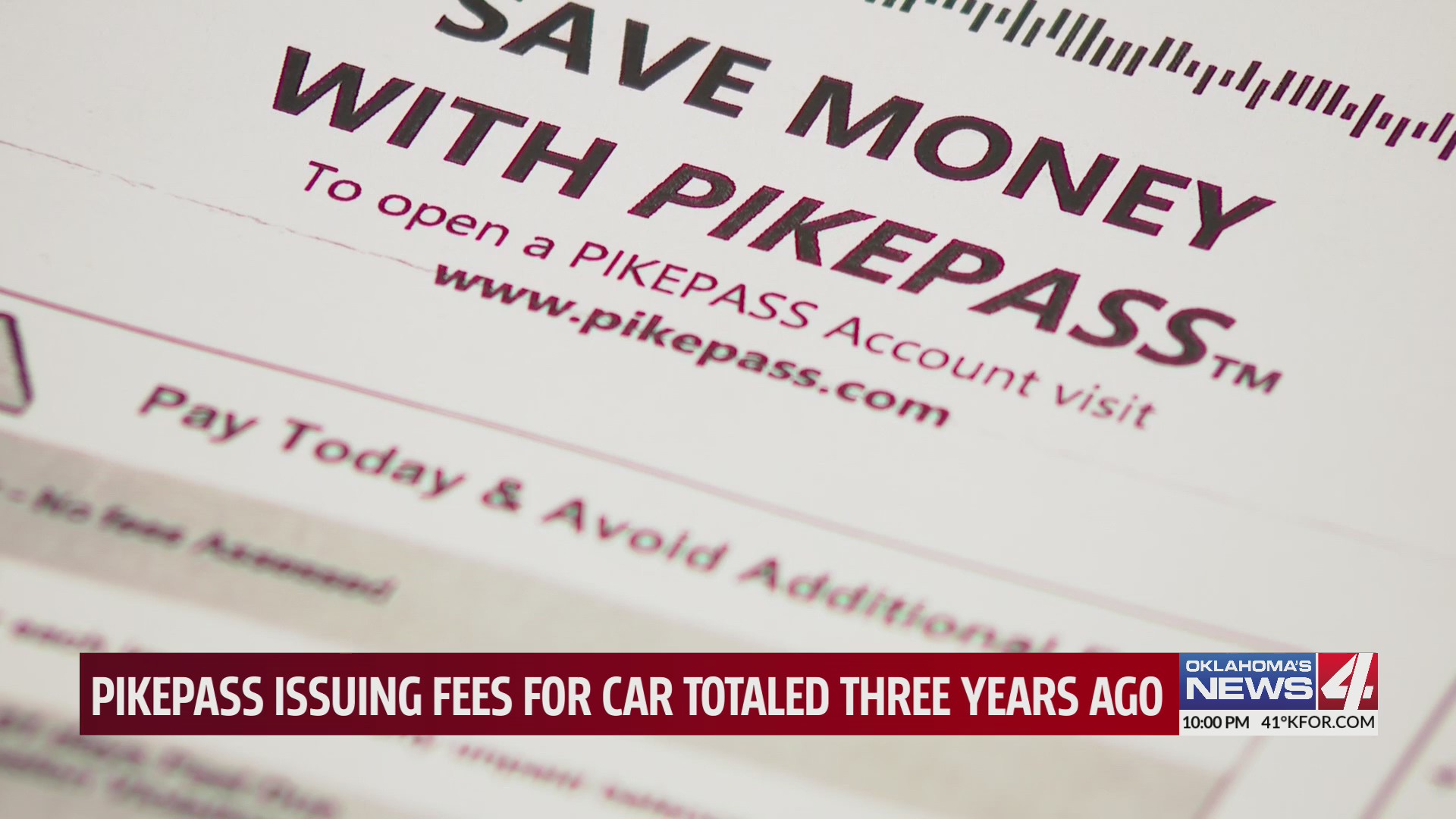 Pikepass issuing fees for car totaled three years ago – KFOR.com ...