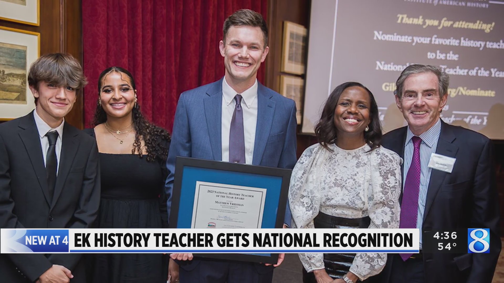 EK history teacher gets national recognition – WOODTV.com