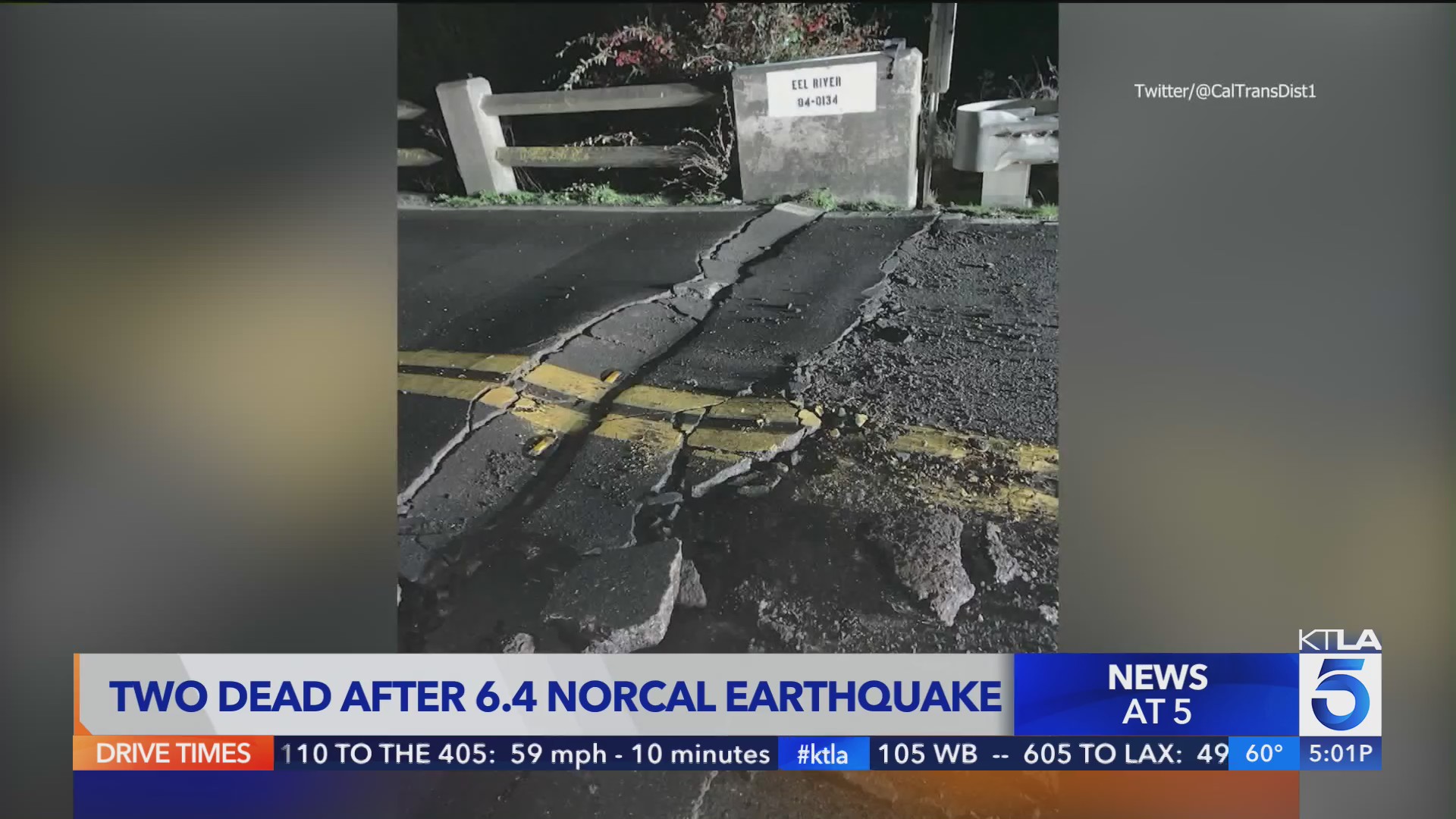 2 dead after 6.4 NorCal earthquake – KTLA
