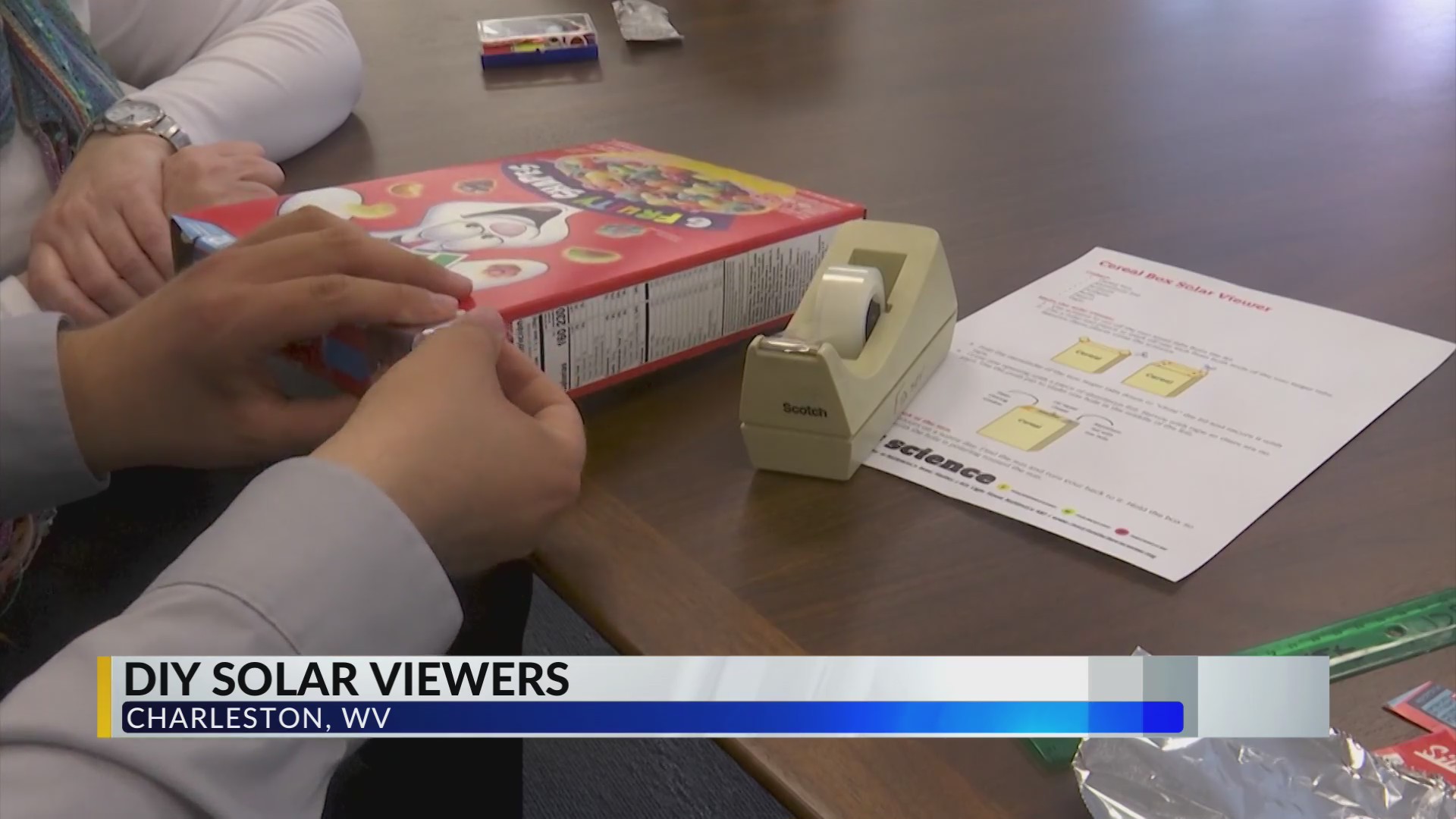 How to make a cereal box solar viewer as eclipse draws near – WOWK 13 News