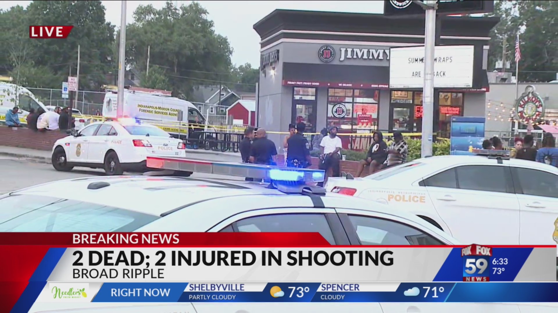 Two dead and two injured in shooting in Broad Ripple – Fox 59