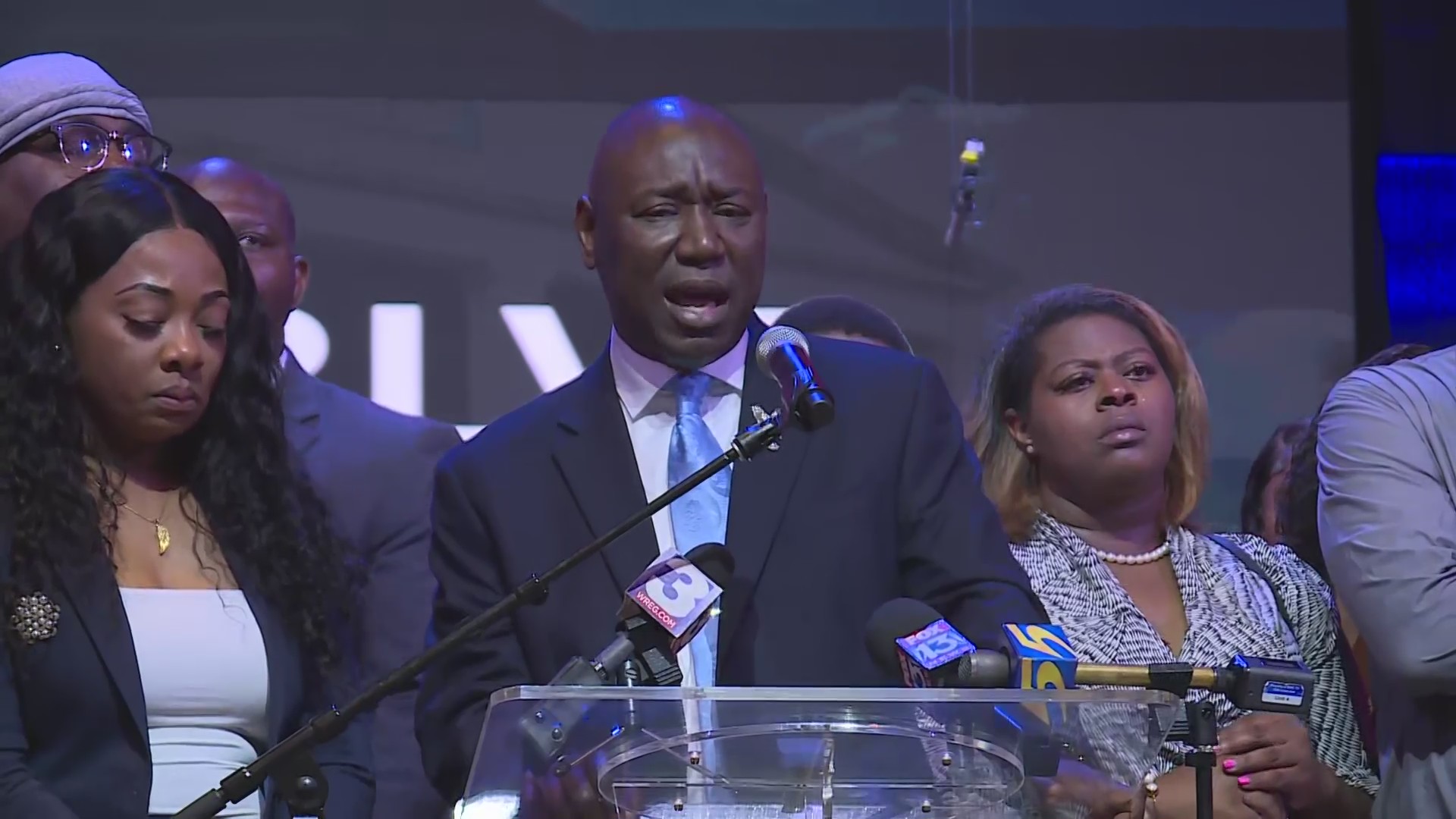 Ben Crump holds press conference to address deaths of Jarveon Hudspeth ...
