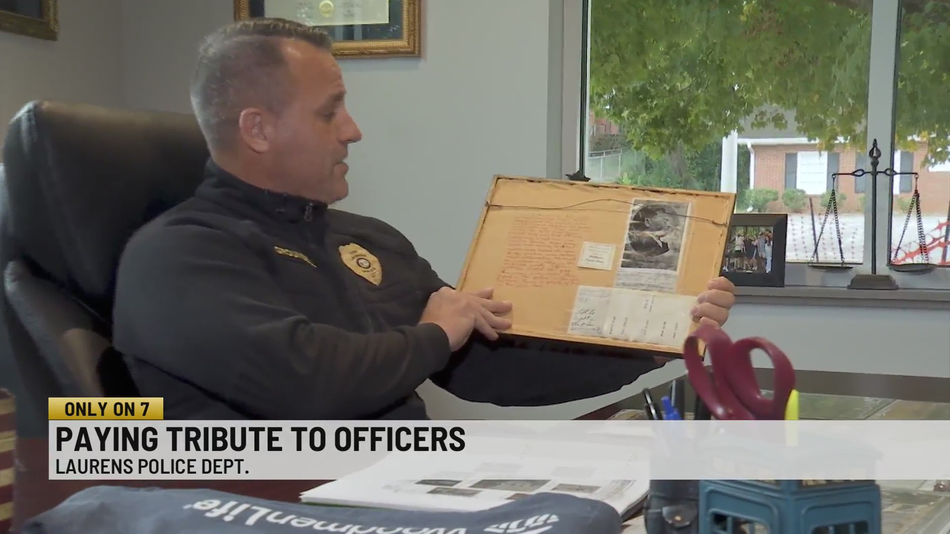Laurens Police Department honors officers with tribute collage – WSPA 7NEWS