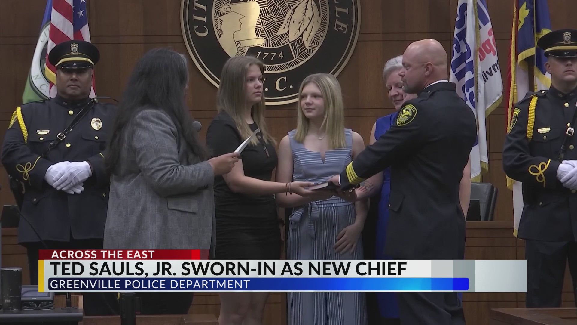 Ted Sauls Jr., sworn in as new Greenville police chief – WNCT