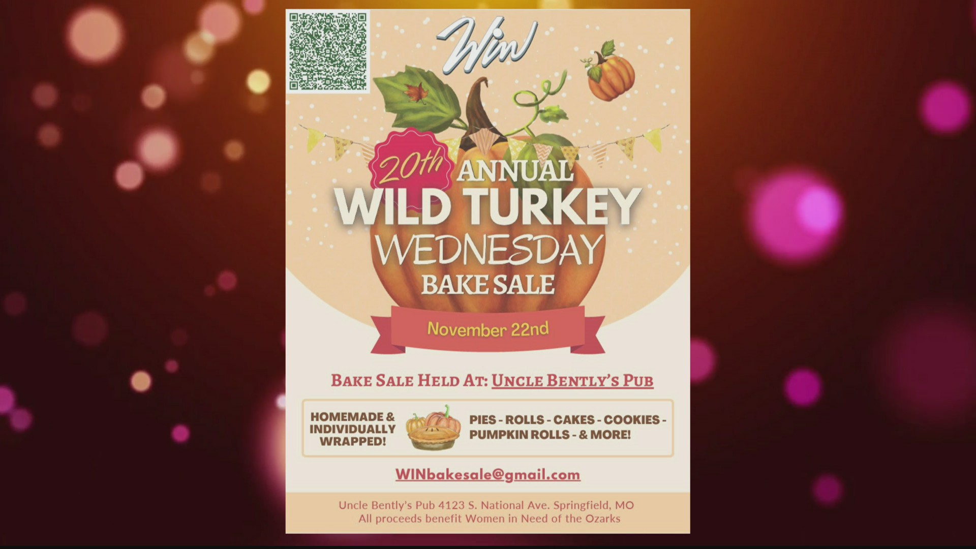 20th Annual Wild Turkey Wednesday Bake Sale – KOLR – OzarksFirst.com