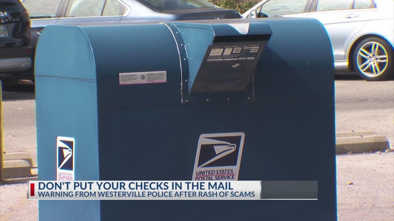 Dozens of ‘check washing’ cases hit Westerville mailboxes – NBC4 WCMH-TV