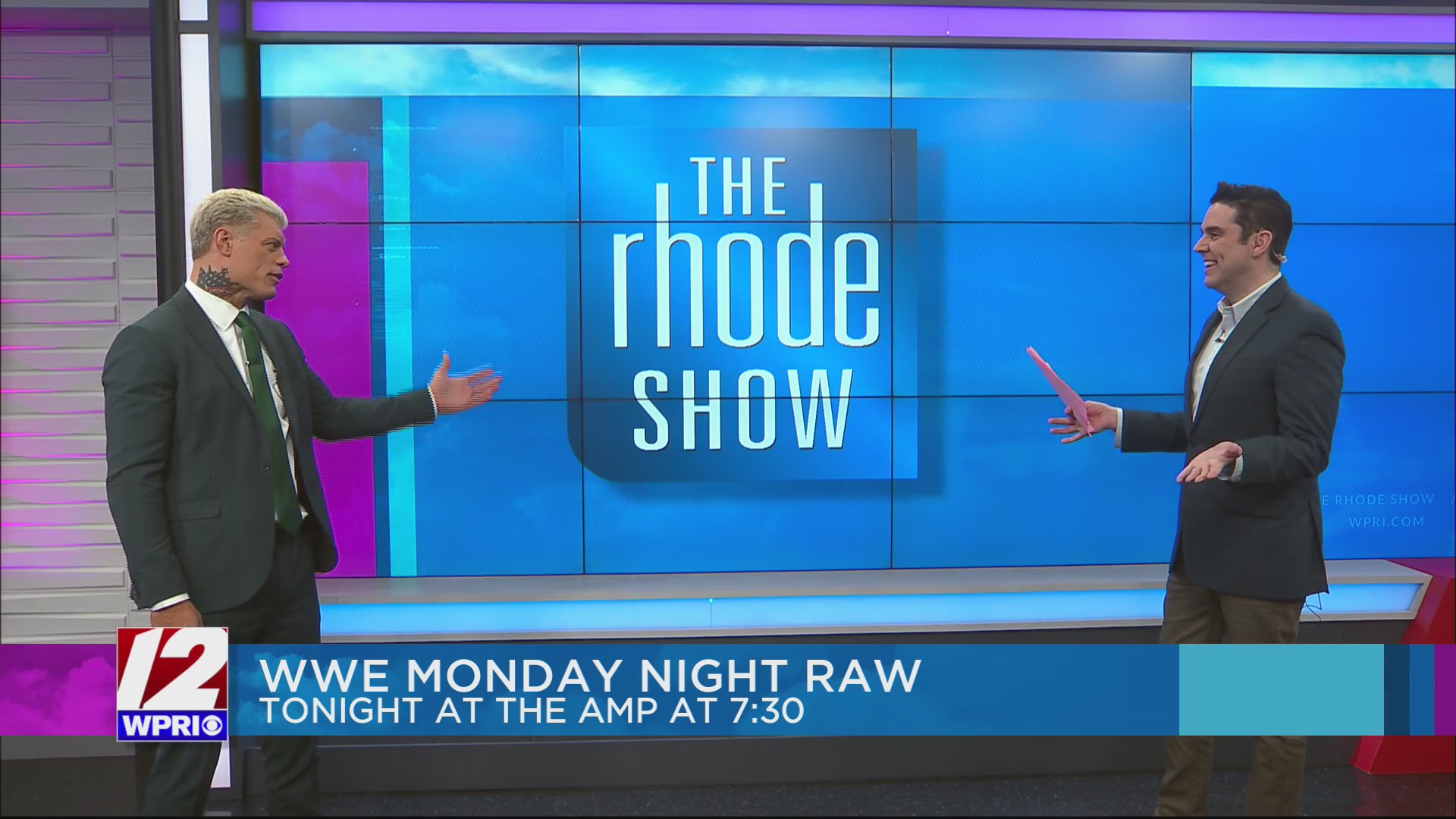 Cody Rhodes drops by ahead of WWE ‘Monday Night RAW’ TONIGHT at The Amp ...