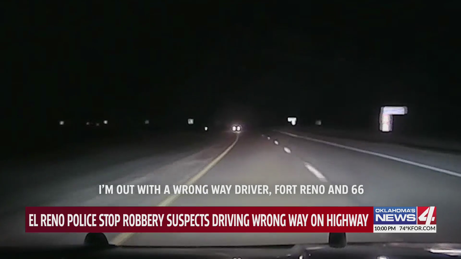 El Reno police stop robbery suspects driving wrong way on highway ...