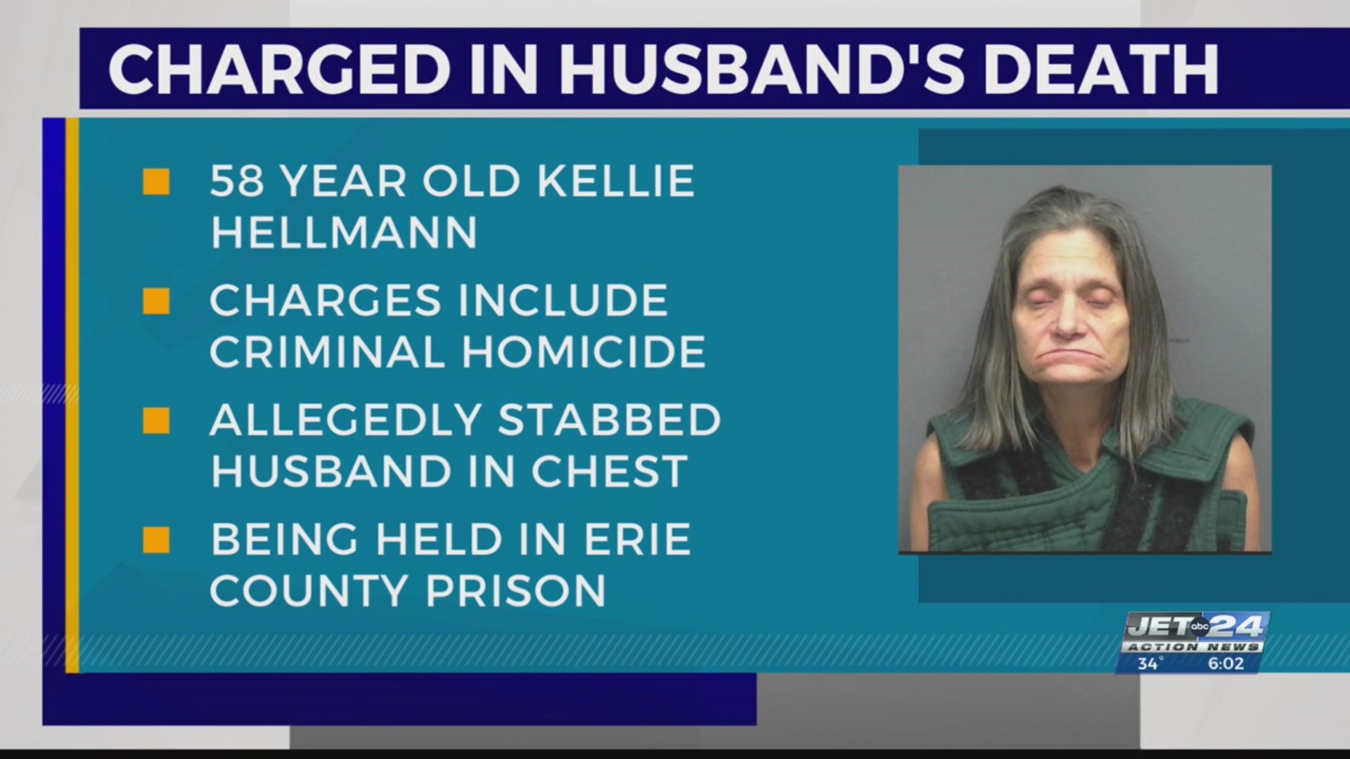Corry woman turns herself in after stabbing husband, leading to his ...
